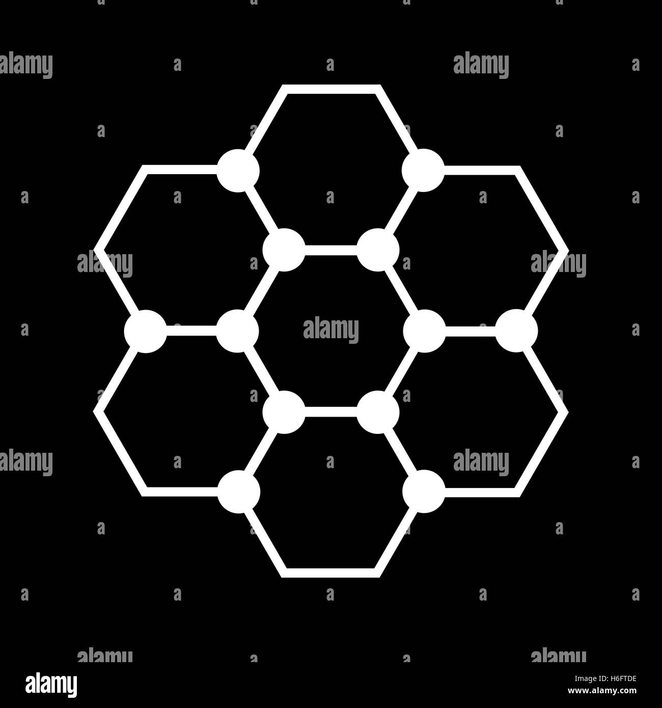 The molecule icon. Atom and chemistry, dna, physics symbol. Flat Vector ...