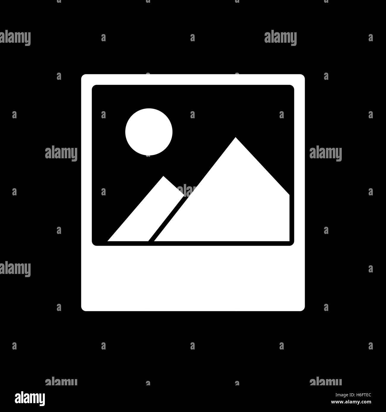 The photo icon. Picture and image, photogallery symbol. Flat Vector ...