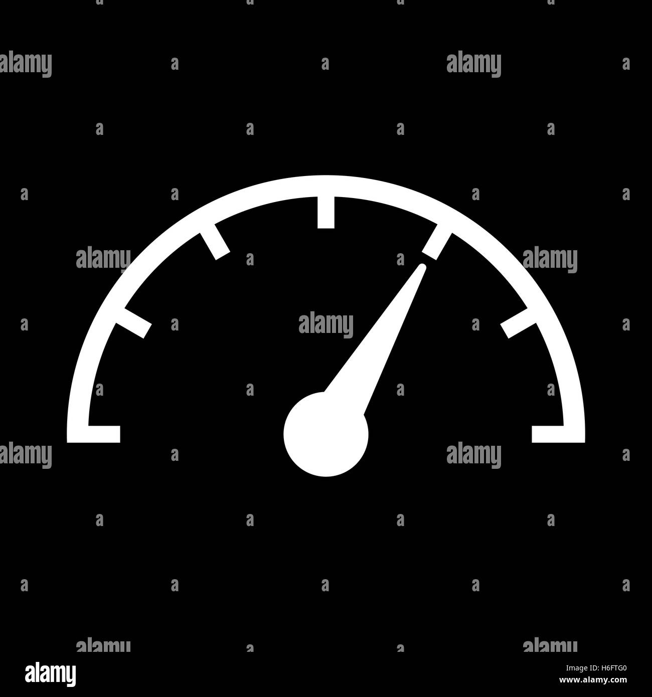 The tachometer, speedometer and indicator icon. Performance measurement ...