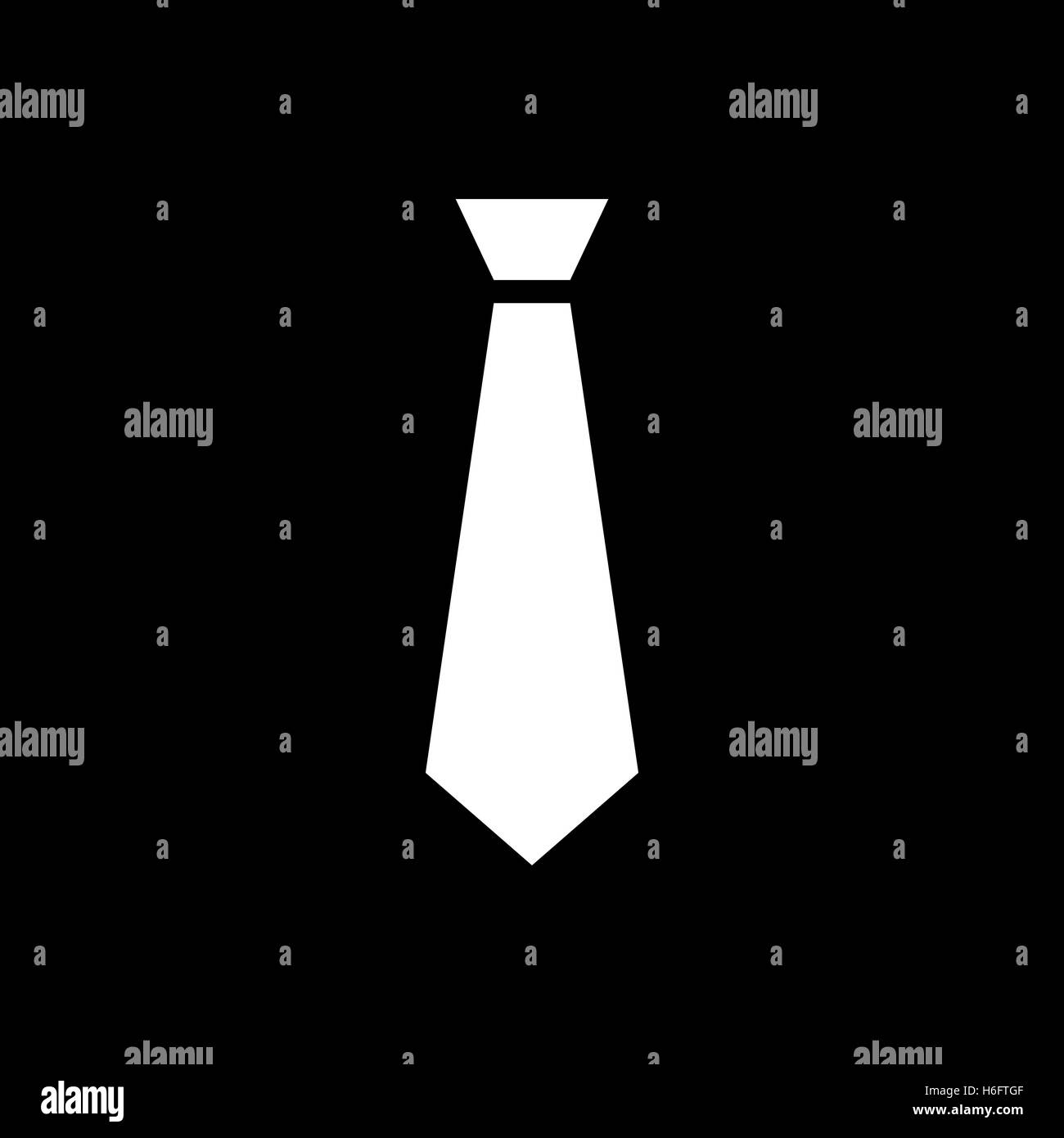 The tie icon. Necktie and fashion, dress code symbol. Flat Vector ...