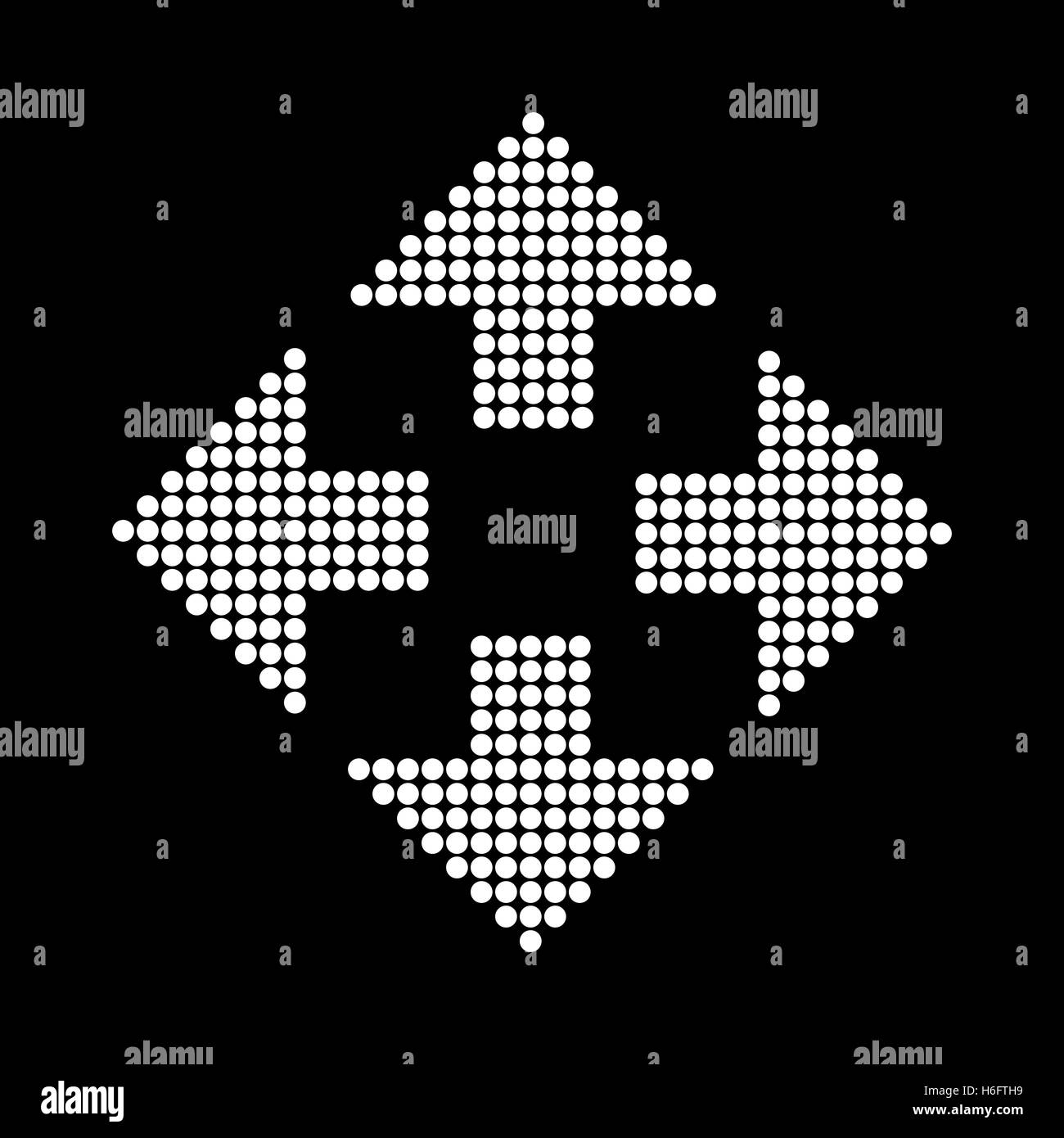 Direction symbol Black and White Stock Photos & Images - Alamy