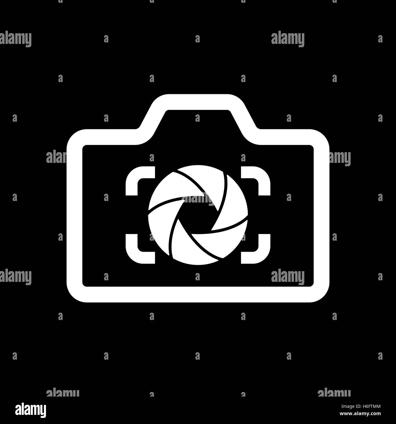 The camera icon. Photo and diaphragm, photographer, photographic symbol ...