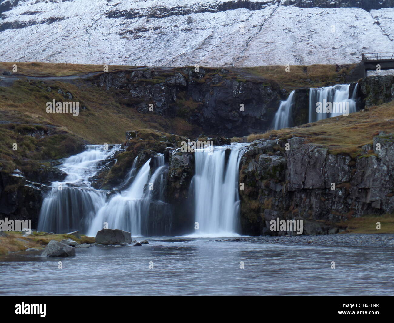 Stunning Kirkjufellsfoss Waterfall in the late autumn, Snaefellsness ...