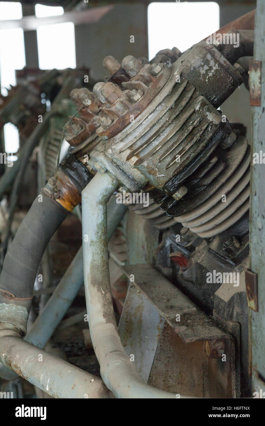 details of industrial excavator motor Stock Photo - Alamy