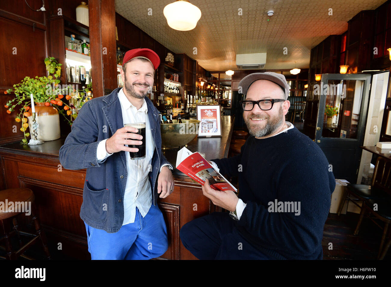 Tom Harris (right) and Jon Rotherham, the co owners of The Marksman Pub ...