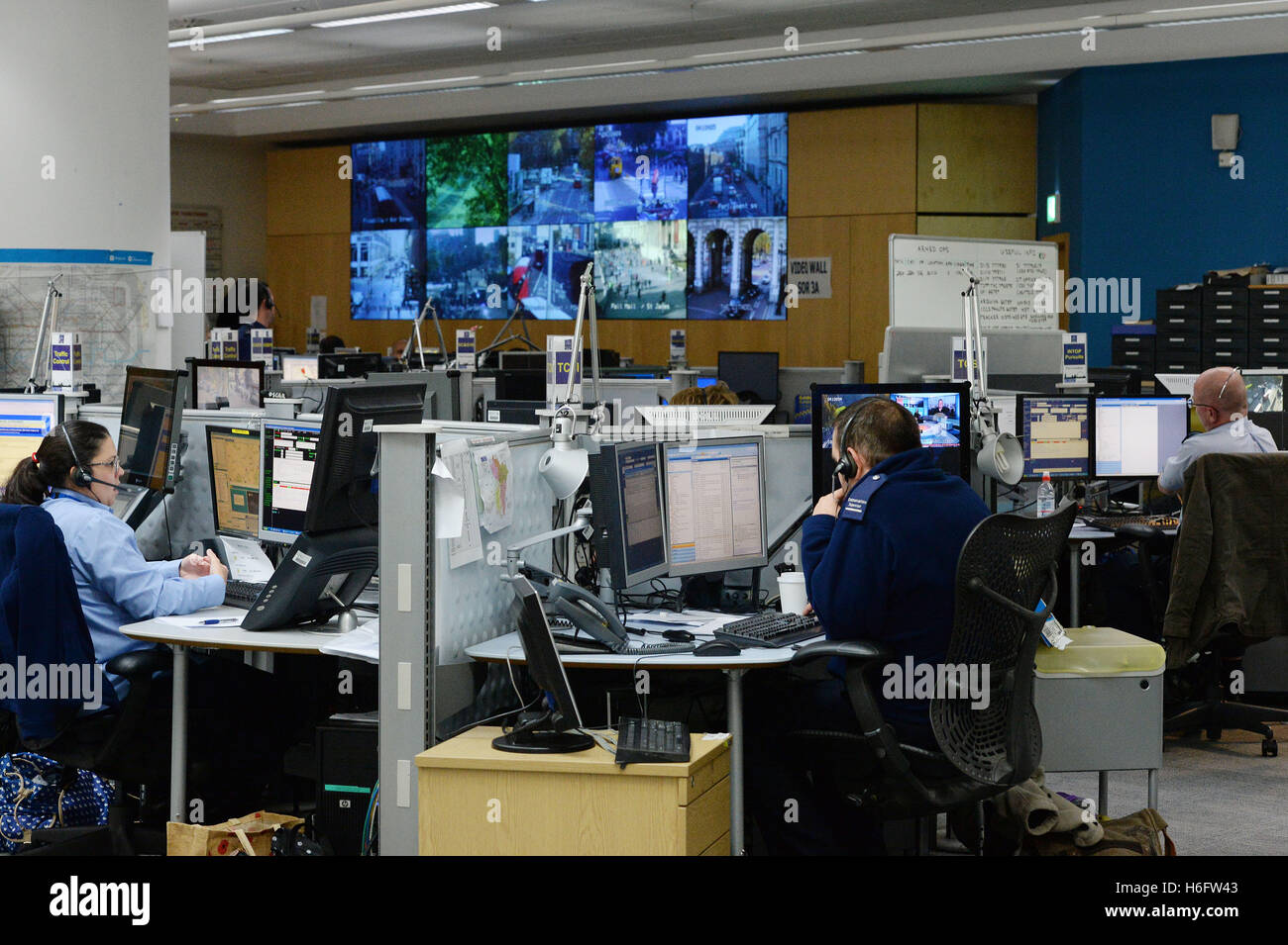 A general view of a Special Operations Room in London, as a major ...