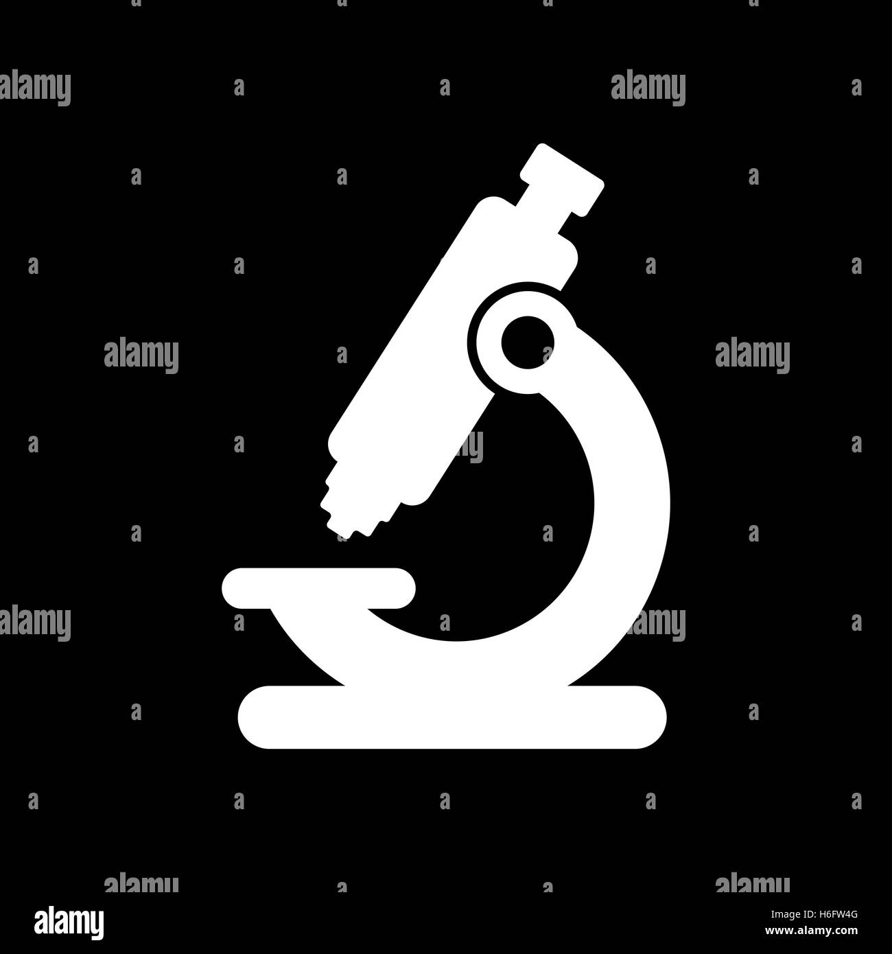 The microscope icon. Medicine and research, laboratory, science symbol ...