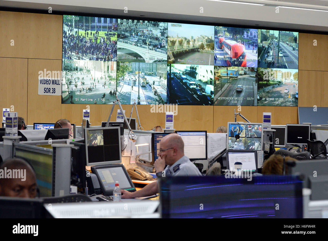 A general view of a Special Operations Room in London, as a major ...