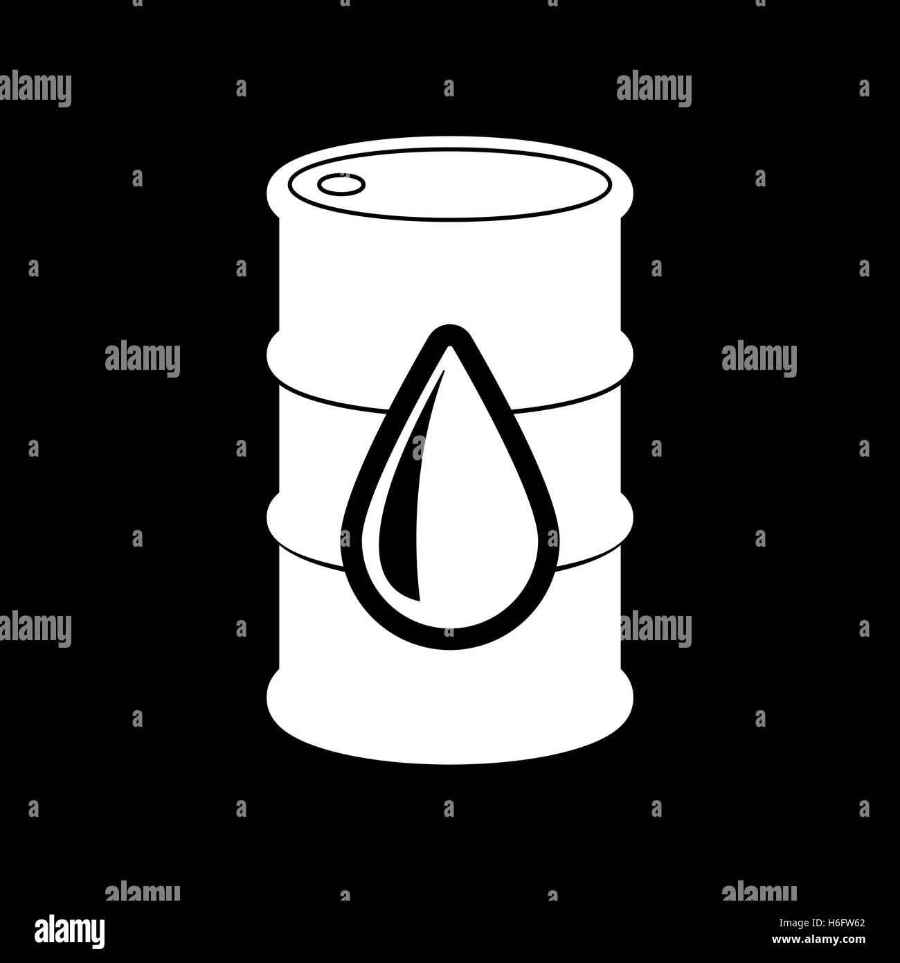 The barrel icon. Cask and oil, gasoline, petrol, benzine symbol. Flat ...