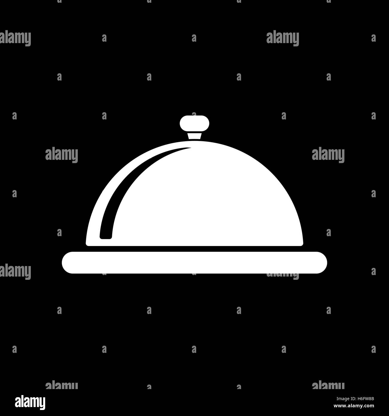 The tray station icon. Breakfast and lunch, dinner, restaurant symbol ...