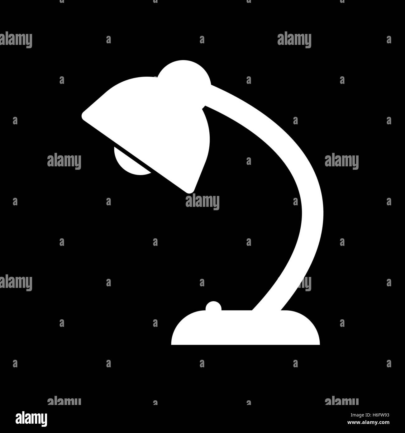 The table lamp icon. Reading-lamp and lighting, illumination, light ...