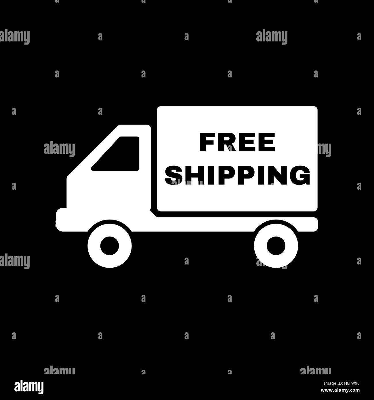 The free shipping icon. Delivery and transportation, transit symbol ...