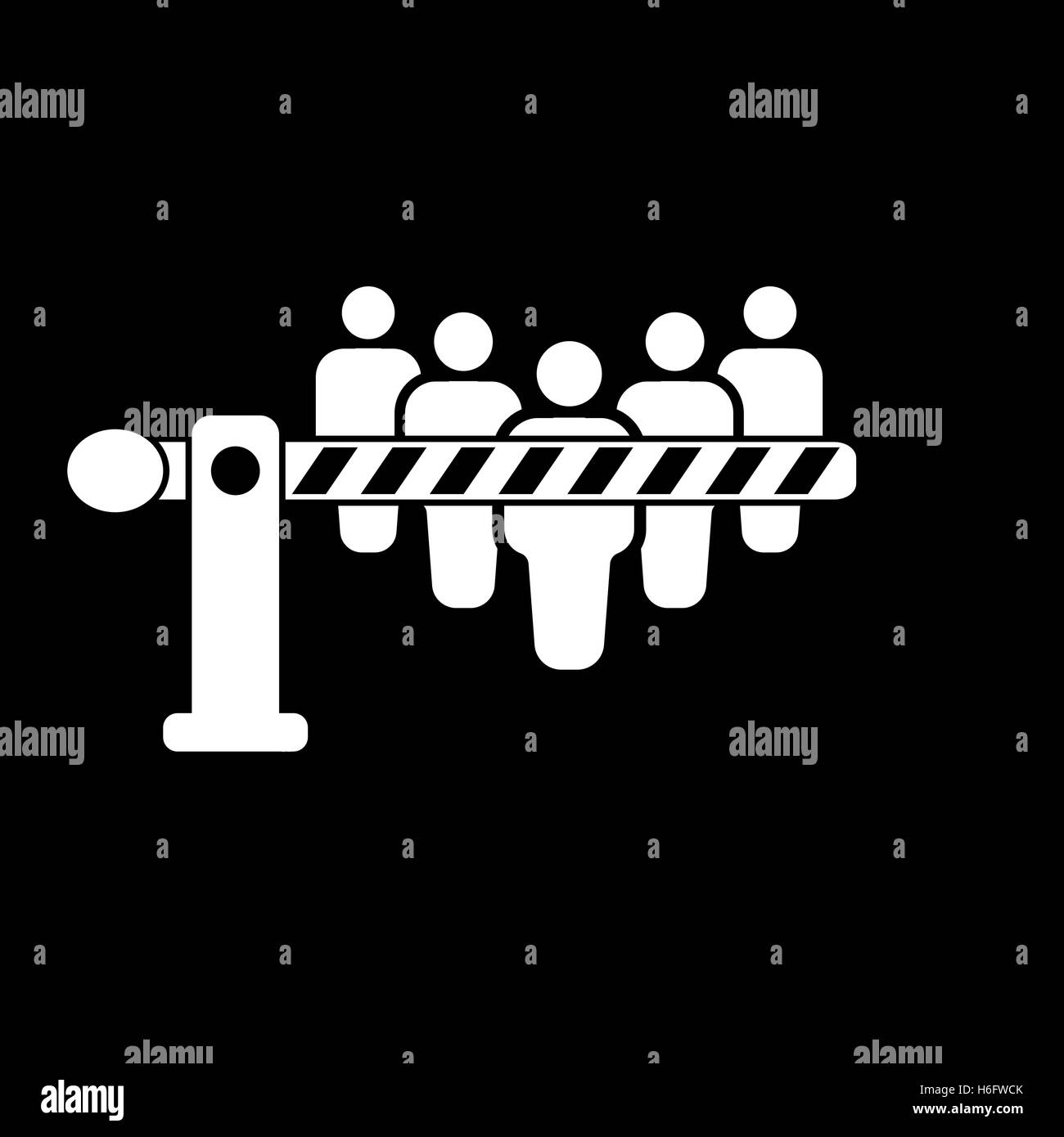 Traffic sign checkpoint Black and White Stock Photos & Images - Alamy