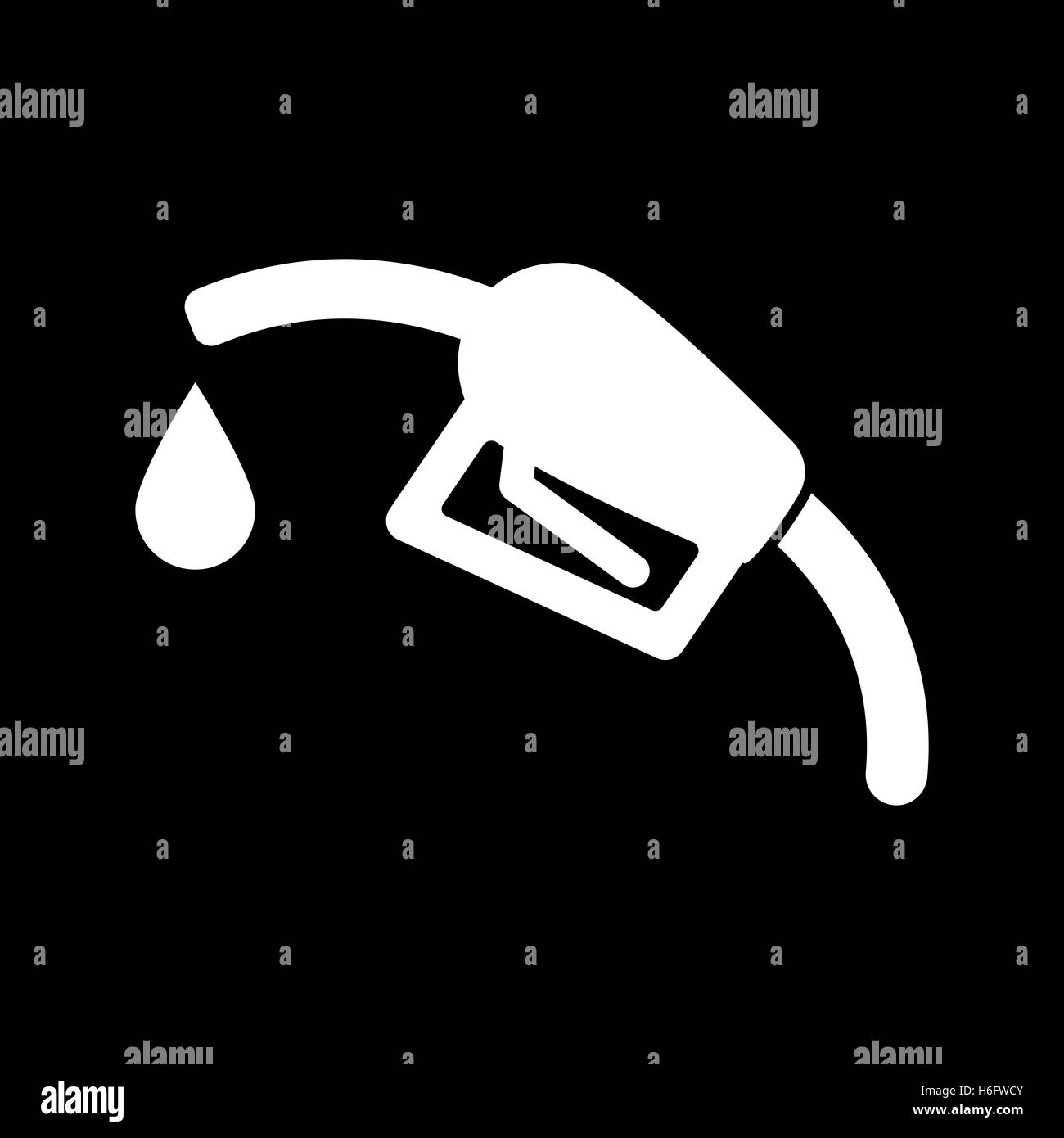The gas station icon. Gasoline and diesel fuel symbol. Flat Vector ...