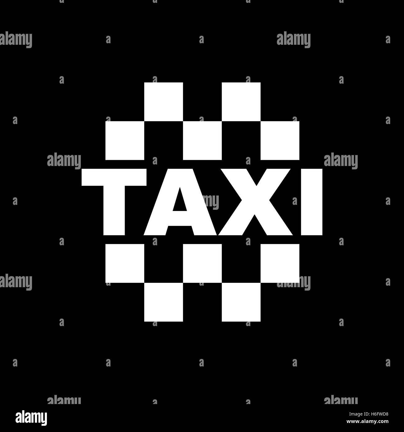 The taxi icon. Cab and taxicab symbol. Flat Vector illustration Stock ...