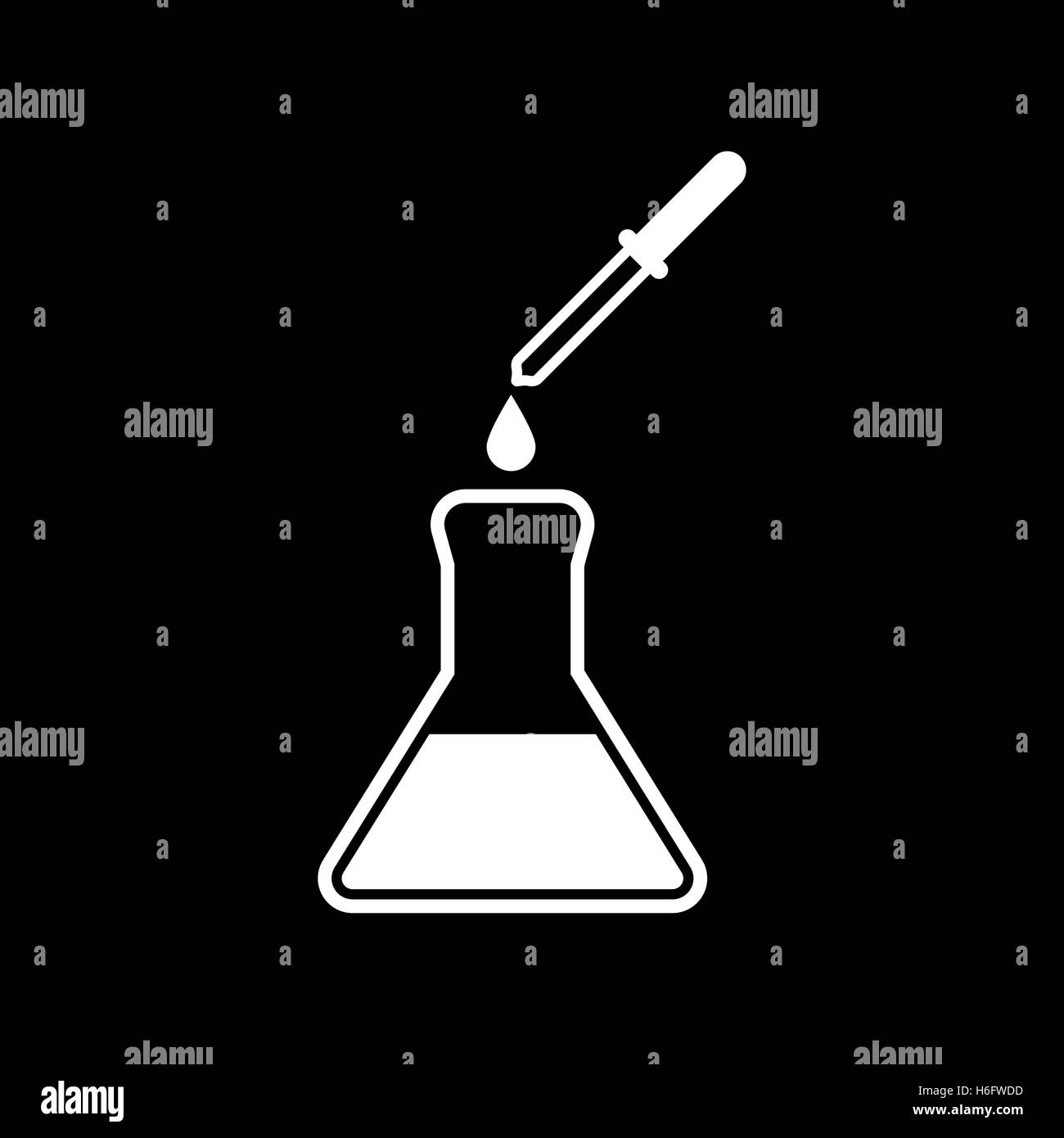 The chemistry icon. Test and analysis, genetics, laboratory, biology ...