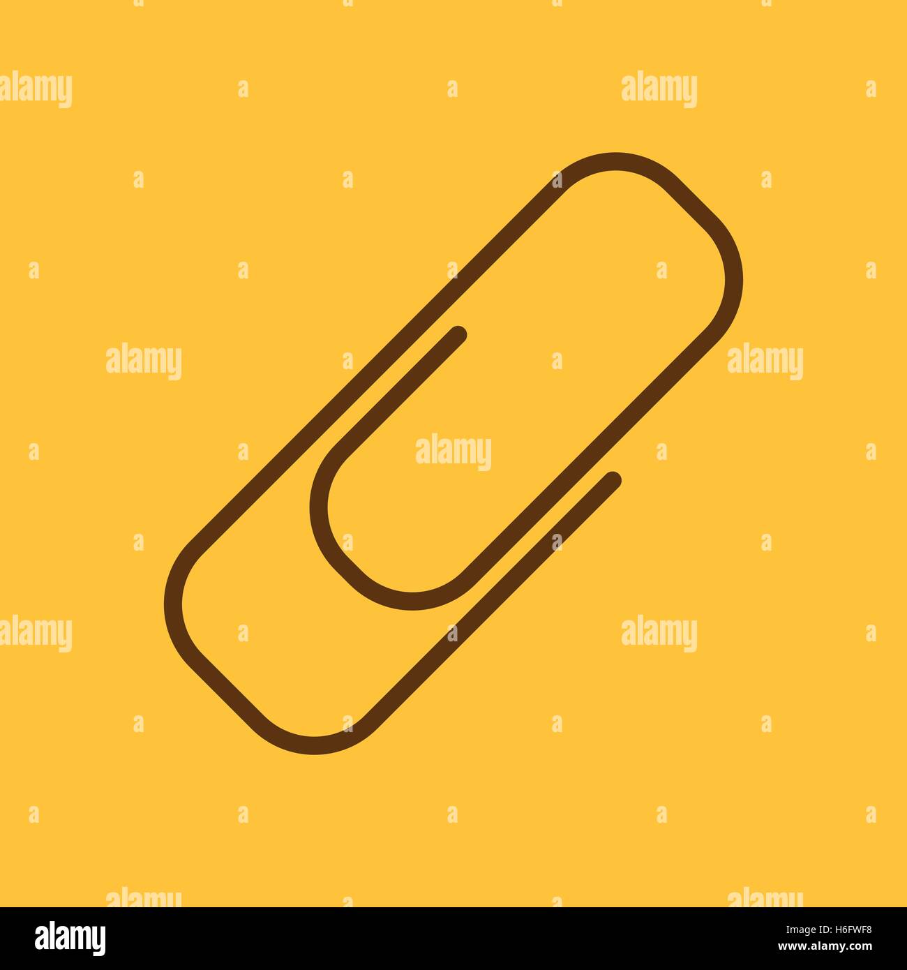 The Paperclip icon. Paperclip symbol. Flat Vector illustration Stock ...