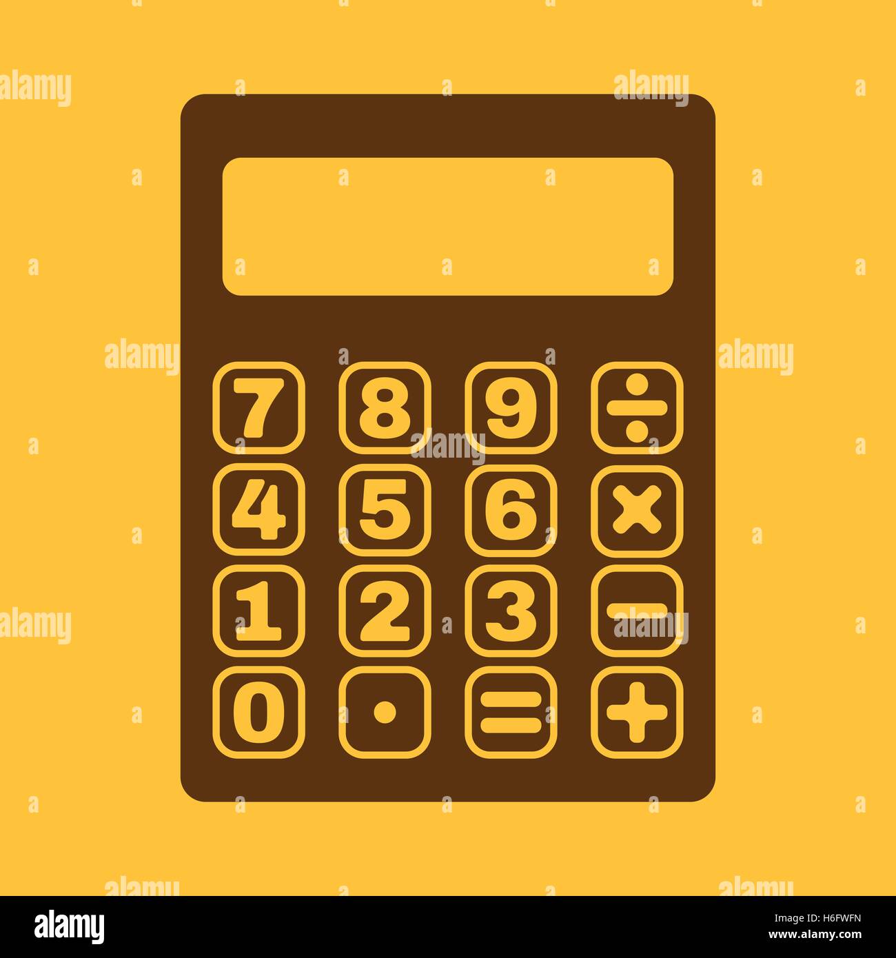 The calculator icon. Calculator symbol. Flat Vector illustration Stock ...