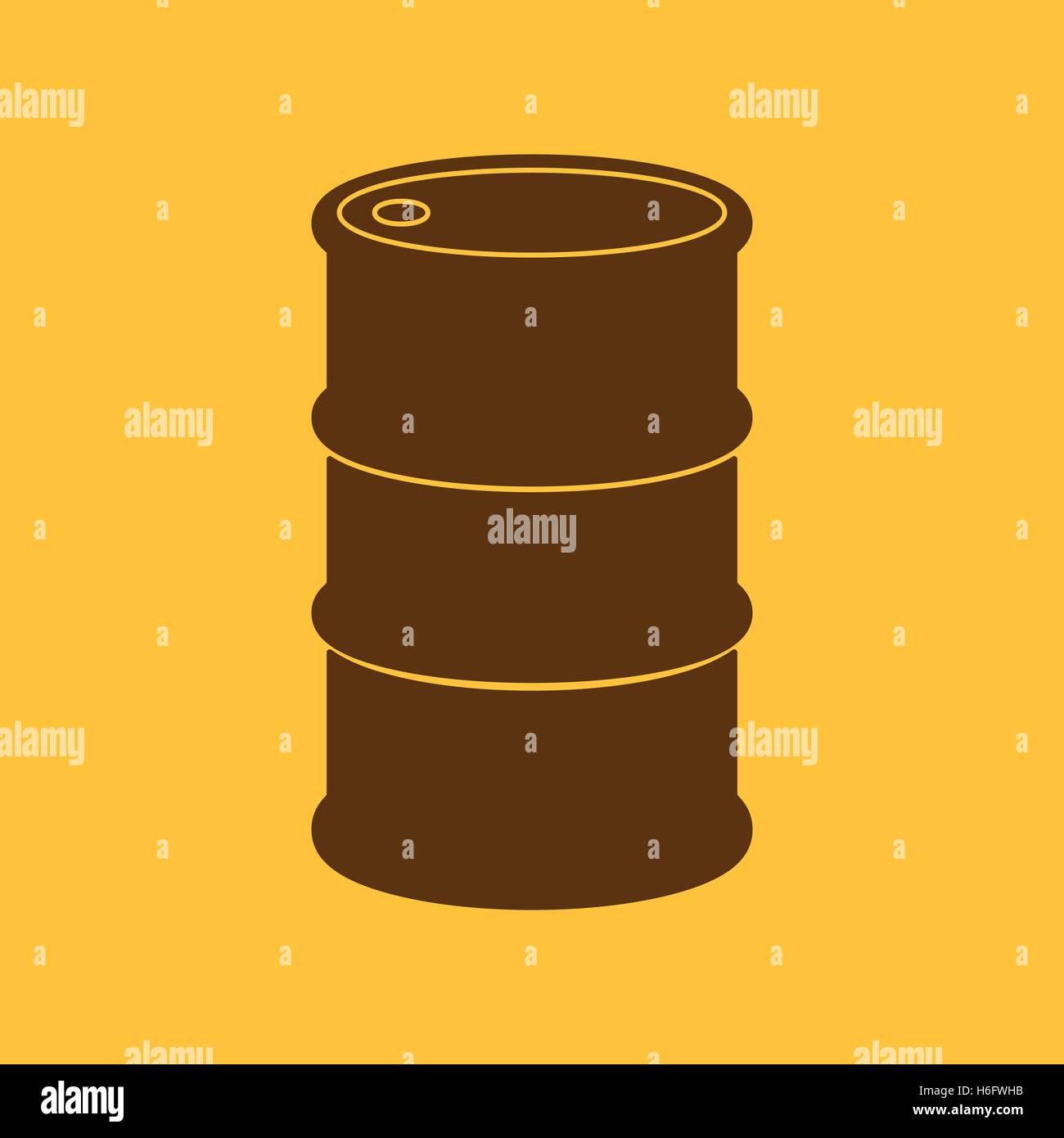 The barrel icon. Barrel symbol. Flat Vector illustration Stock Vector ...