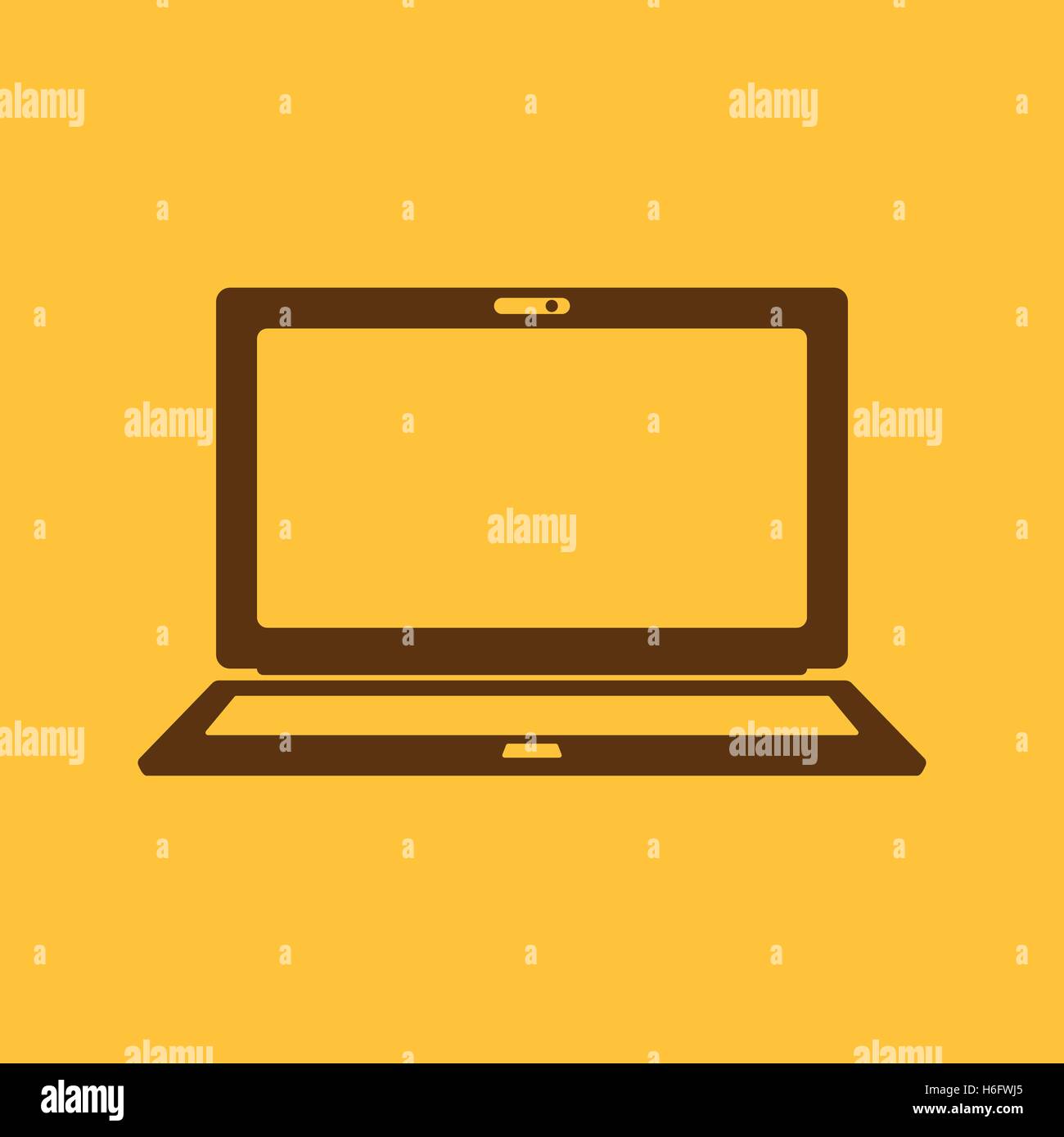 The laptop icon. Notebook symbol. Flat Vector illustration Stock Vector ...