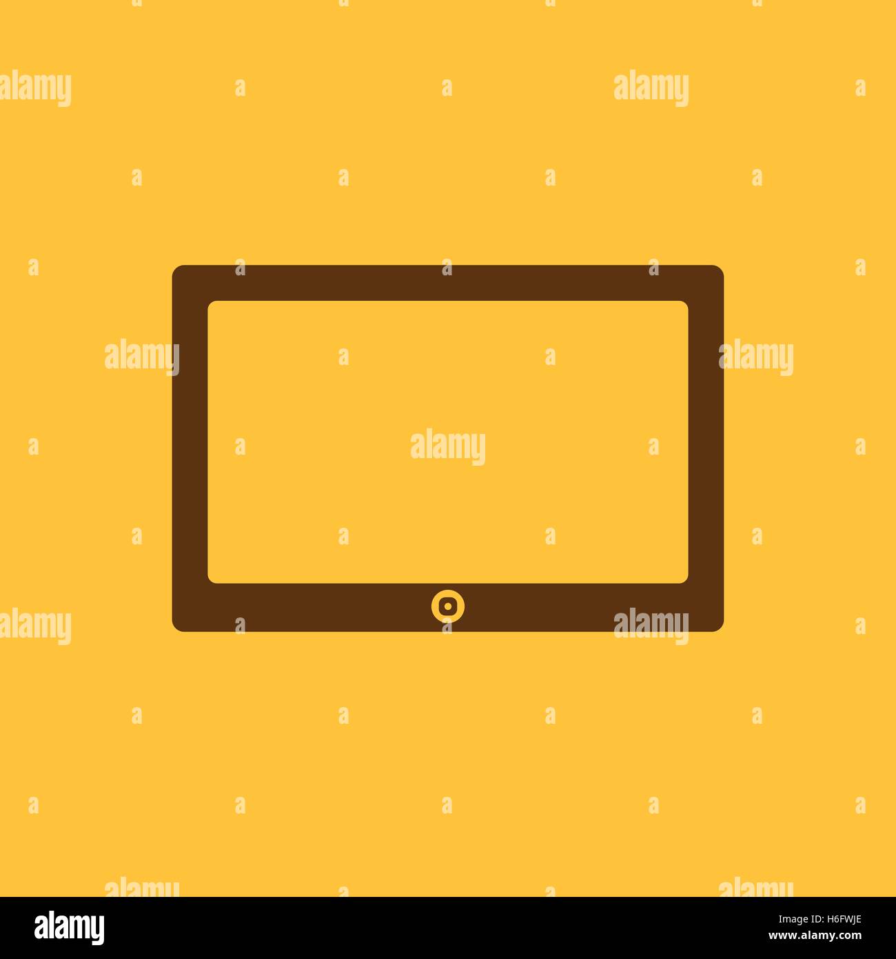The tablet icon. Tablet symbol. Flat Vector illustration Stock Vector ...