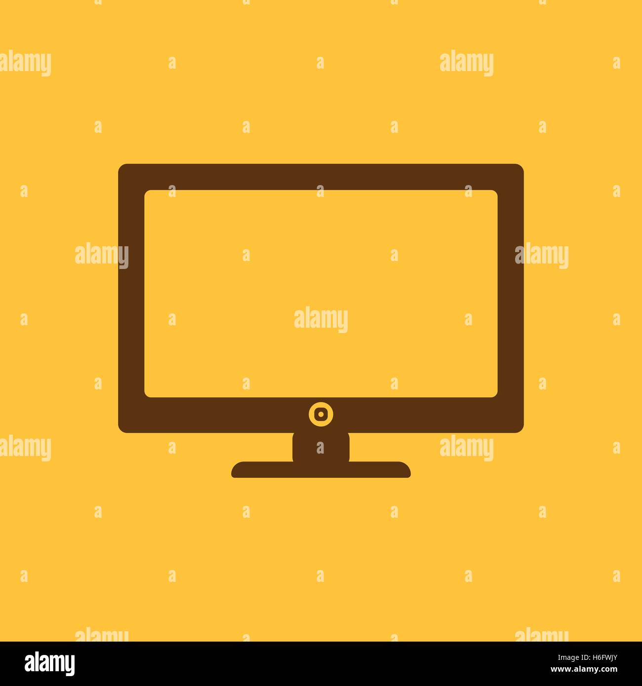 The screen icon. Monitor symbol. Flat Vector illustration Stock Vector ...