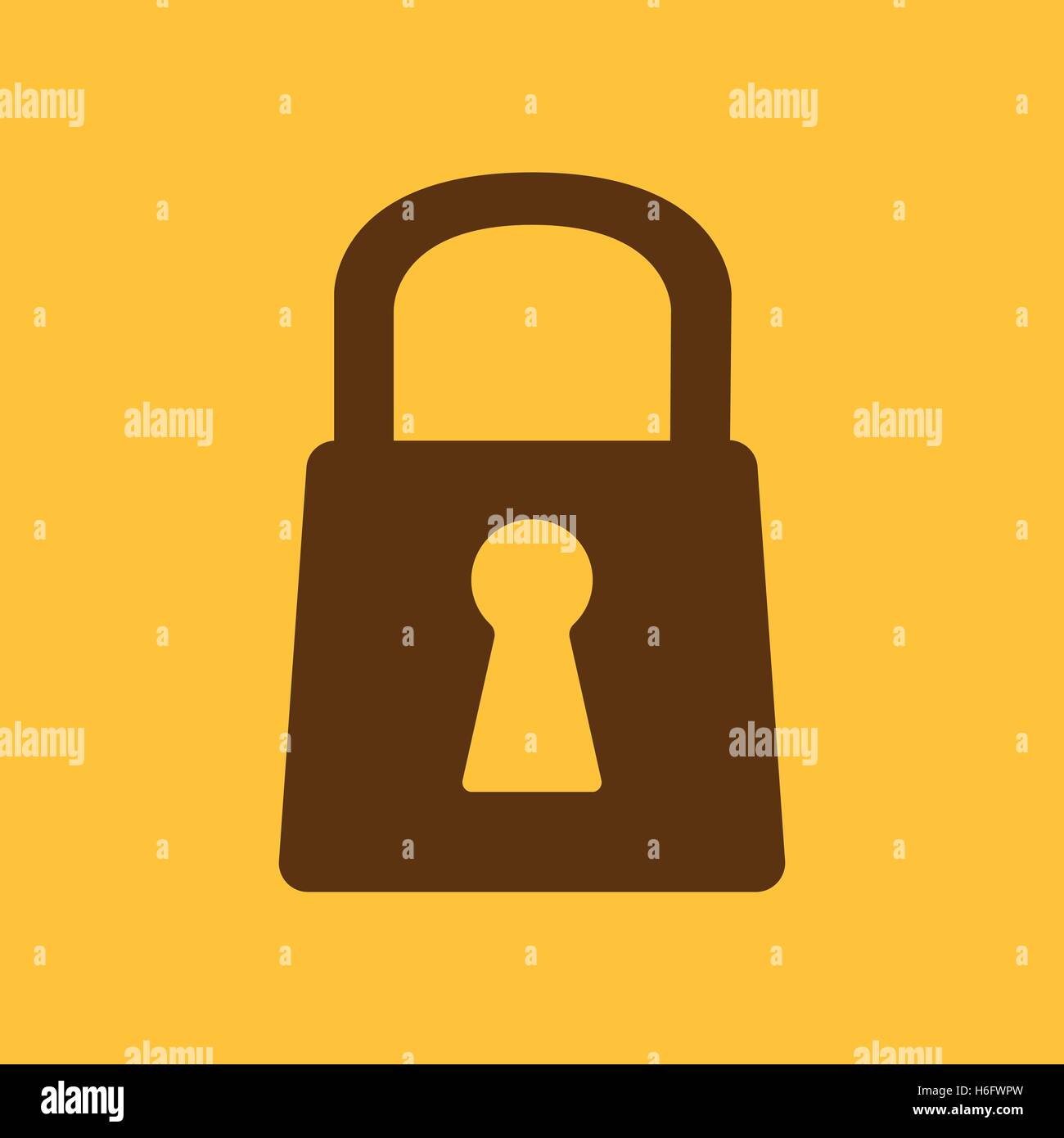 The lock icon. Lock symbol. Flat Vector illustration Stock Vector Image ...