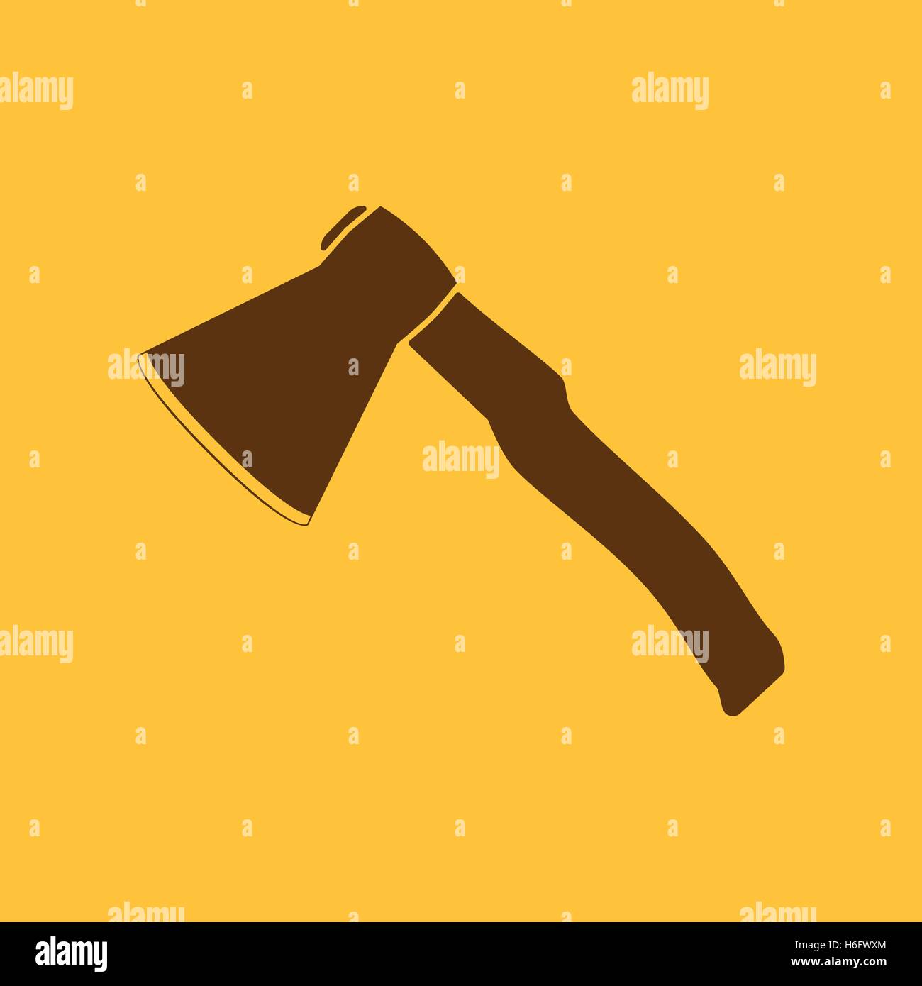 The ax icon. Axe symbol. Flat Vector illustration Stock Vector Image ...