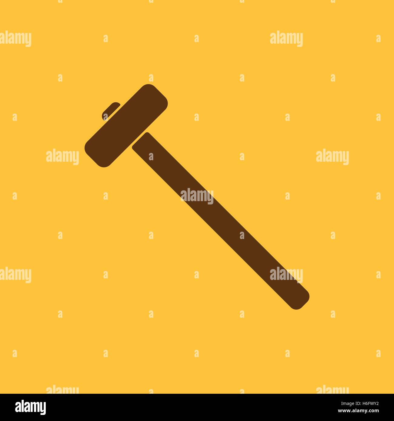 The sledgehammer icon. Sledgehammer symbol. Flat Vector illustration ... The sledgehammer icon. Sledgehammer symbol. Flat Vector illustration ...