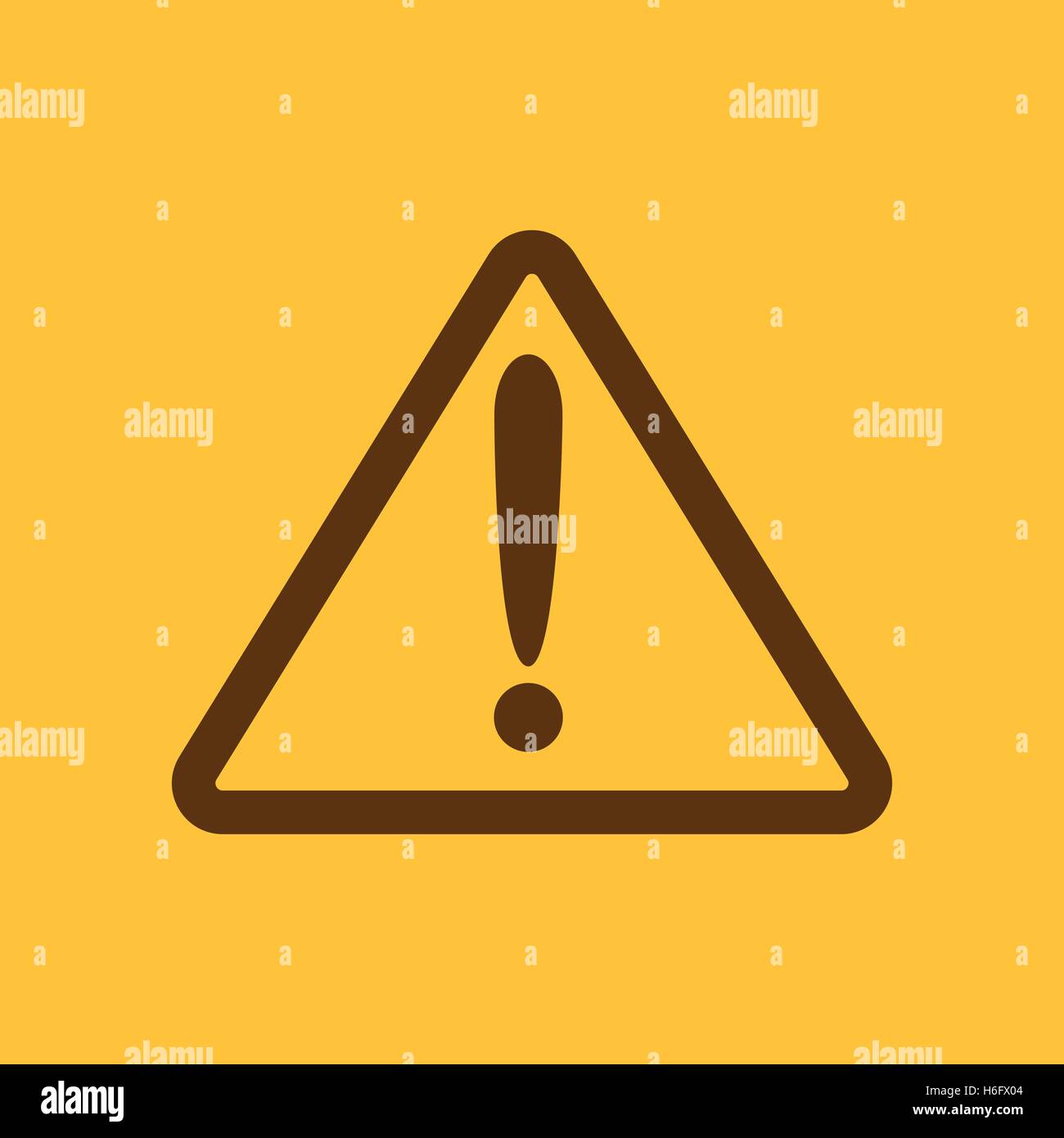 The attention icon. Danger symbol. Flat Vector illustration Stock ...