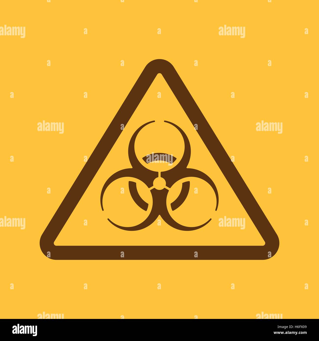 Das Biohazard-Symbol. Biohazard-Symbol. – HYSK