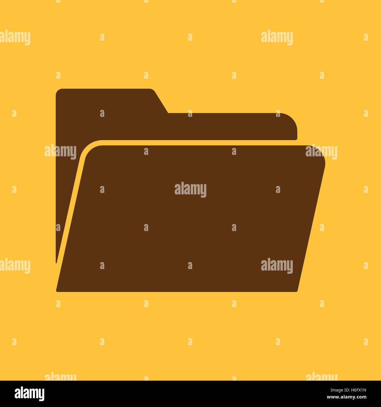 The folder icon. File symbol. Flat Vector illustration Stock Vector ...