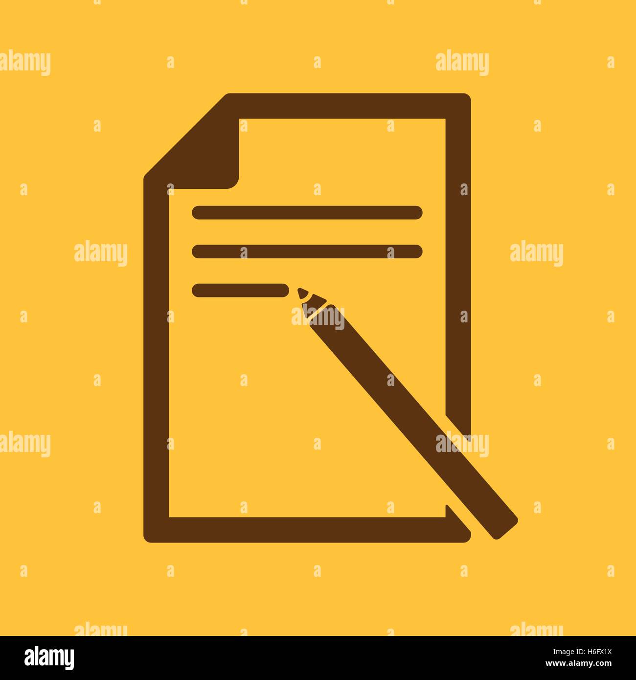 The note paper icon. Text file symbol. Flat Vector illustration Stock ...