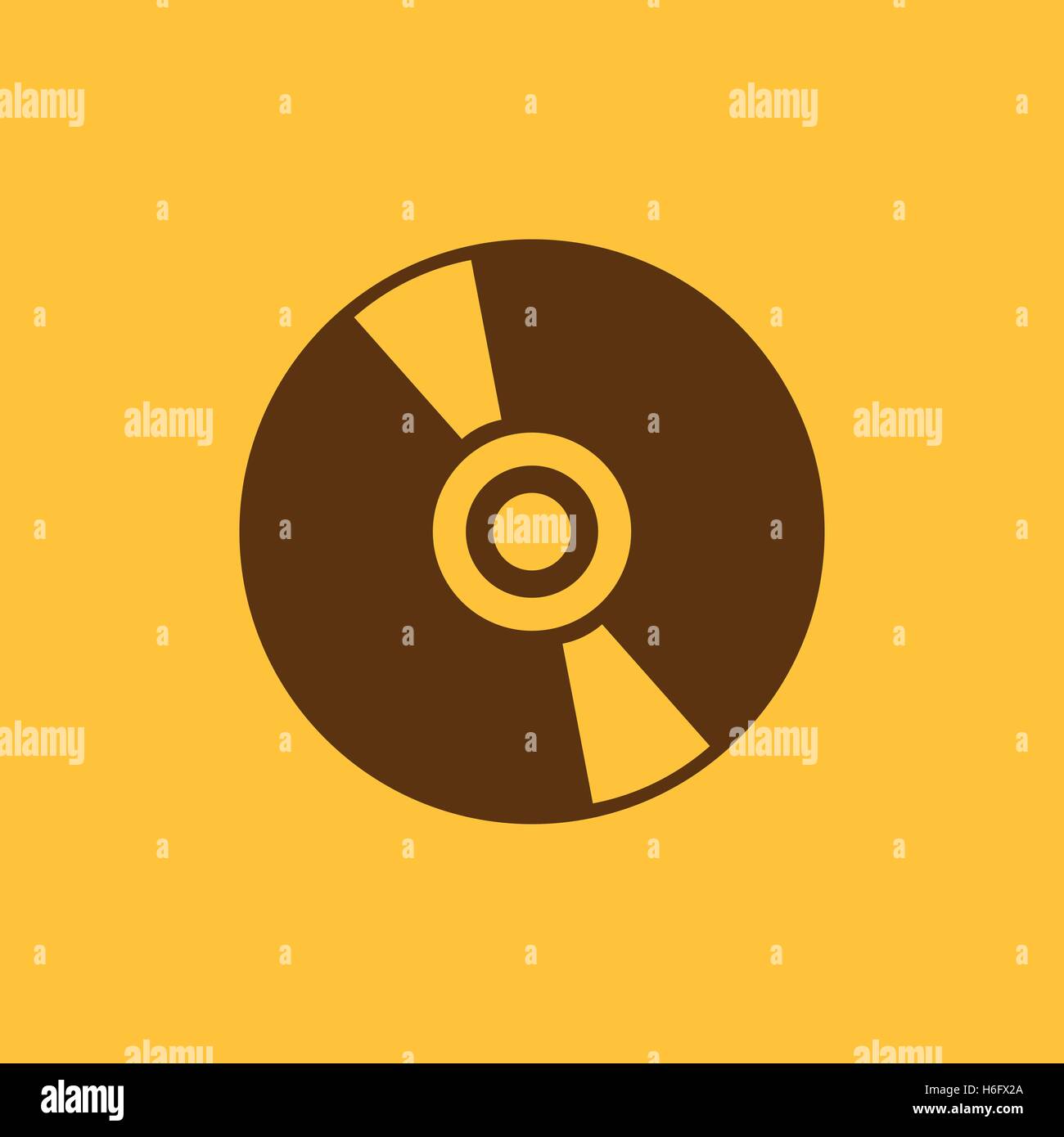 The cd icon. Compact disk symbol. Flat Vector illustration Stock Vector ...