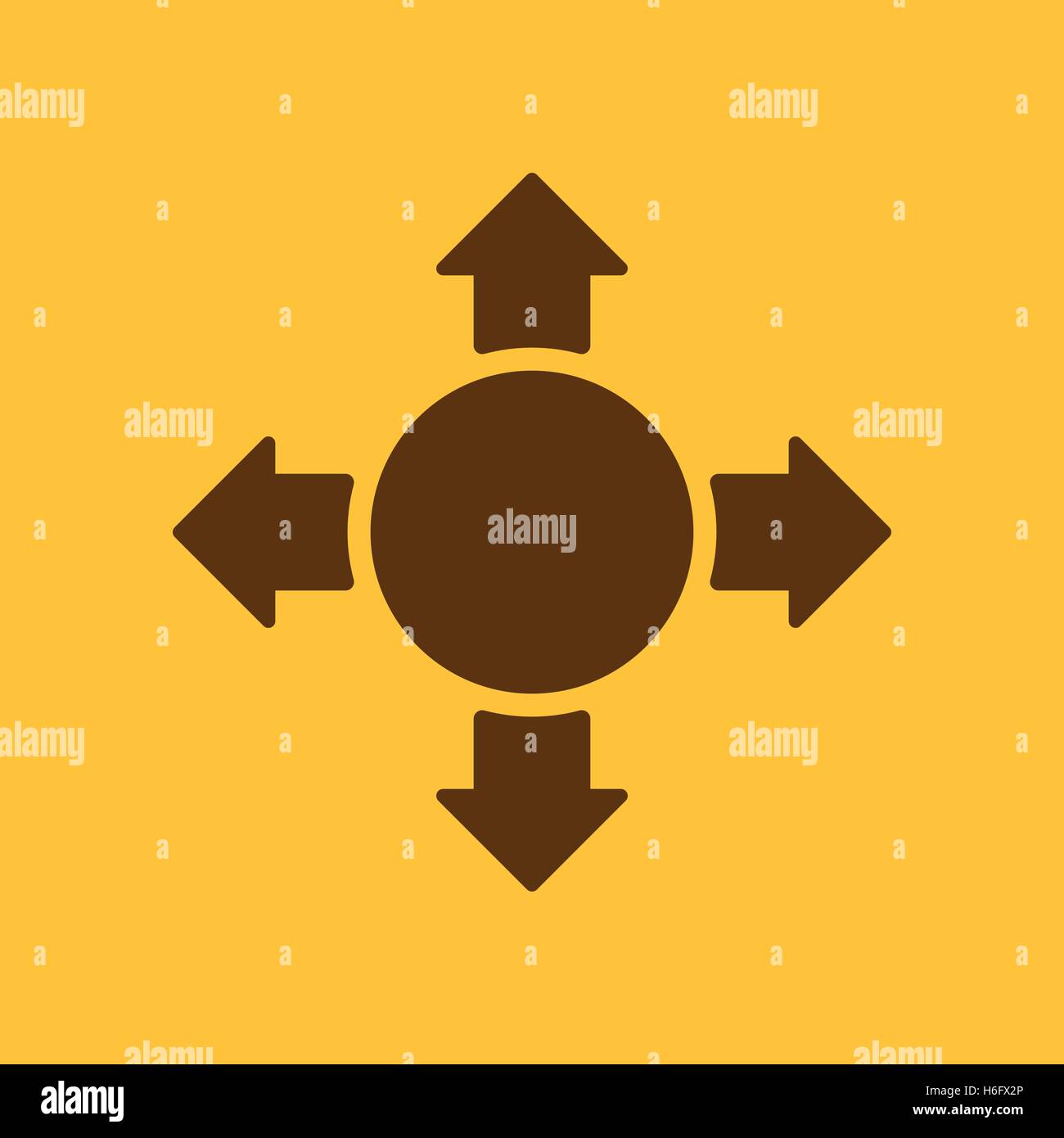 The arrow icon. Search symbol. Flat Vector illustration Stock Vector ...