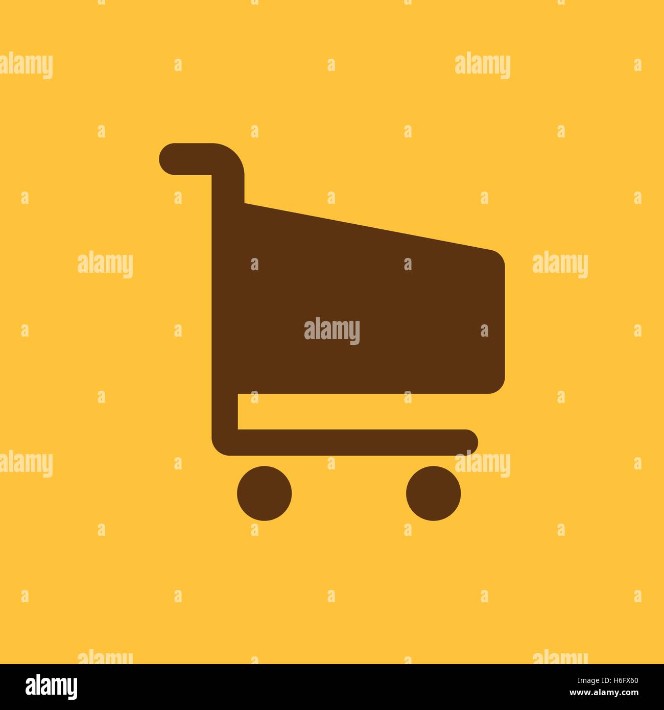 The cart shoping icon. Shop Cart symbol. Flat Vector illustration Stock ...