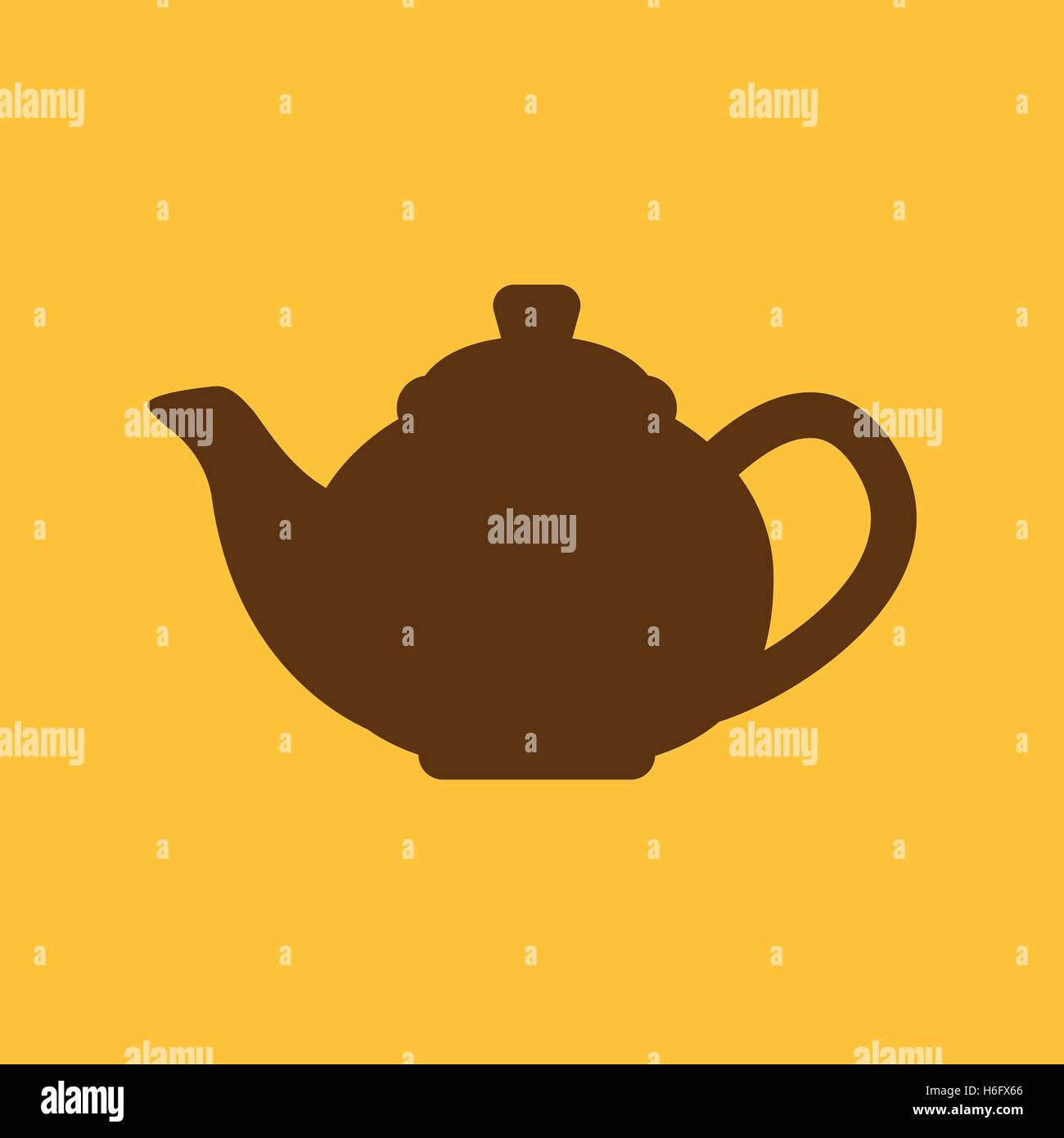 The teapot icon. Tea symbol. Flat Vector illustratio Stock Vector Image ...