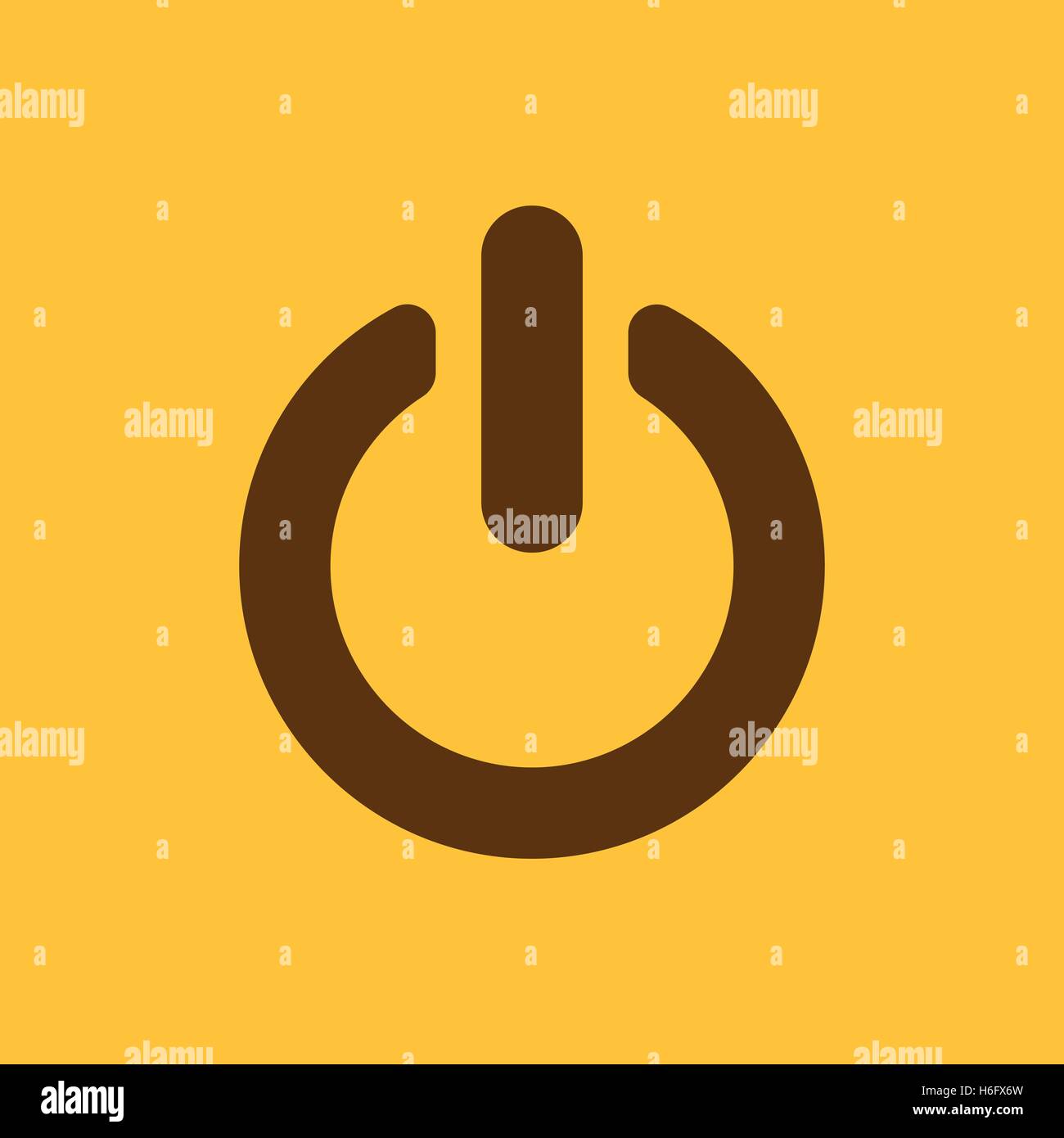 The power icon. Power symbol. Flat Vector illustration Stock Vector ...