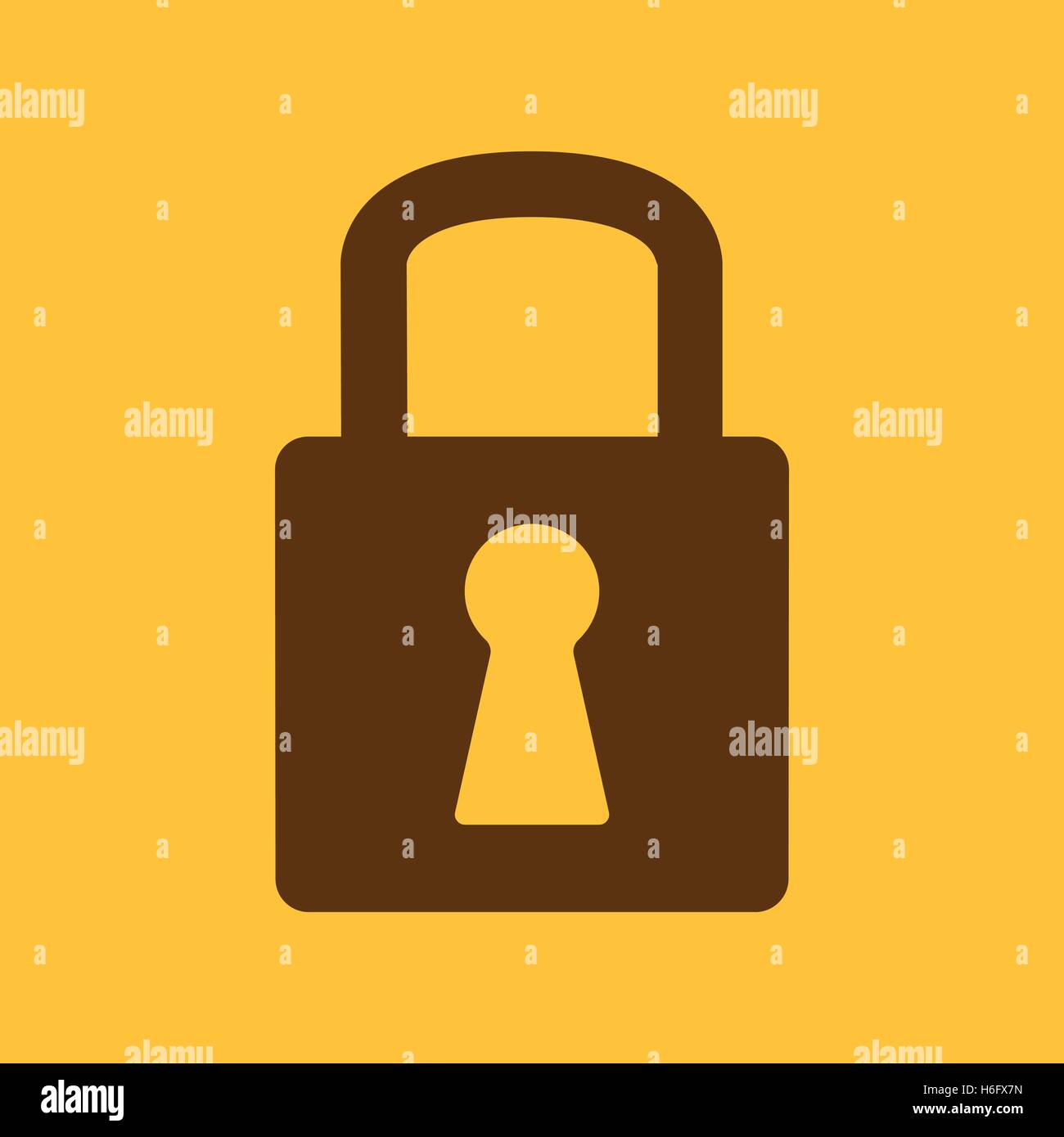 The lock icon. Lock symbol. Flat Vector illustration Stock Vector Image ...