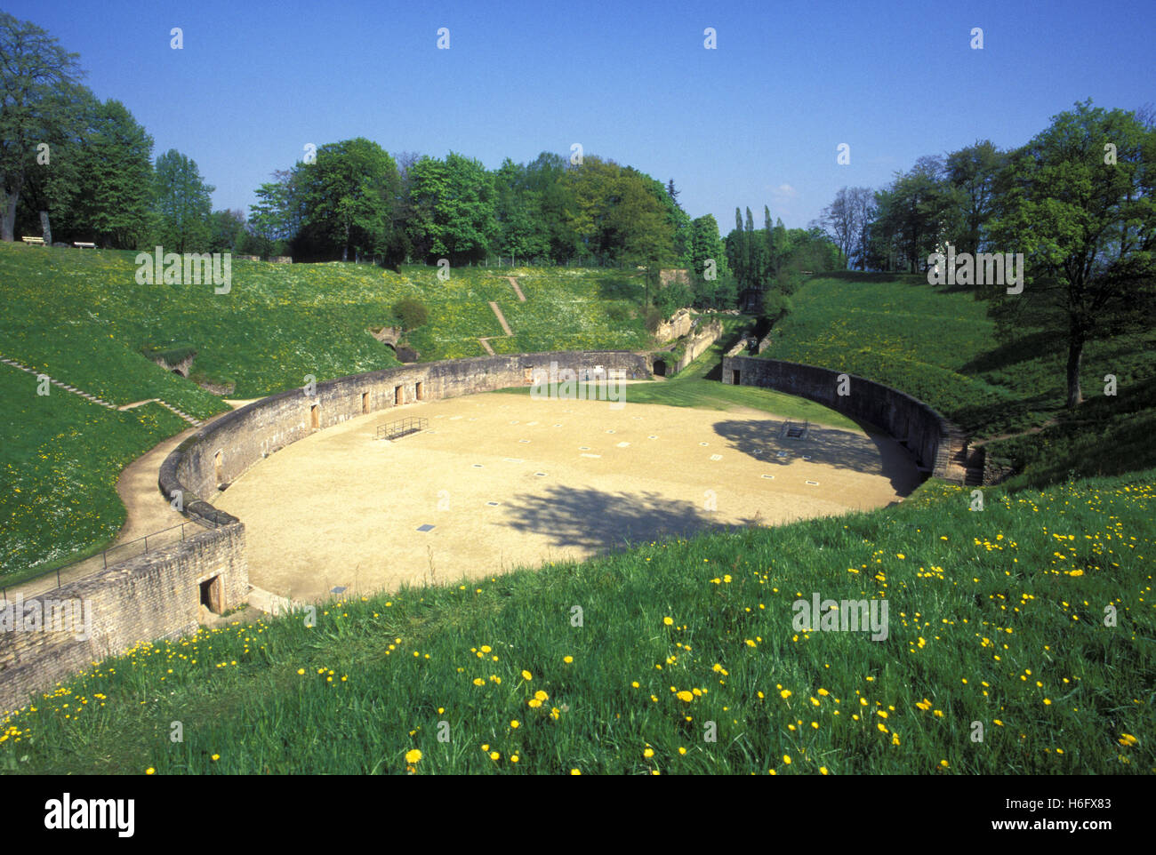 Germany, Trier, the roman Amphitheatre Stock Photo - Alamy