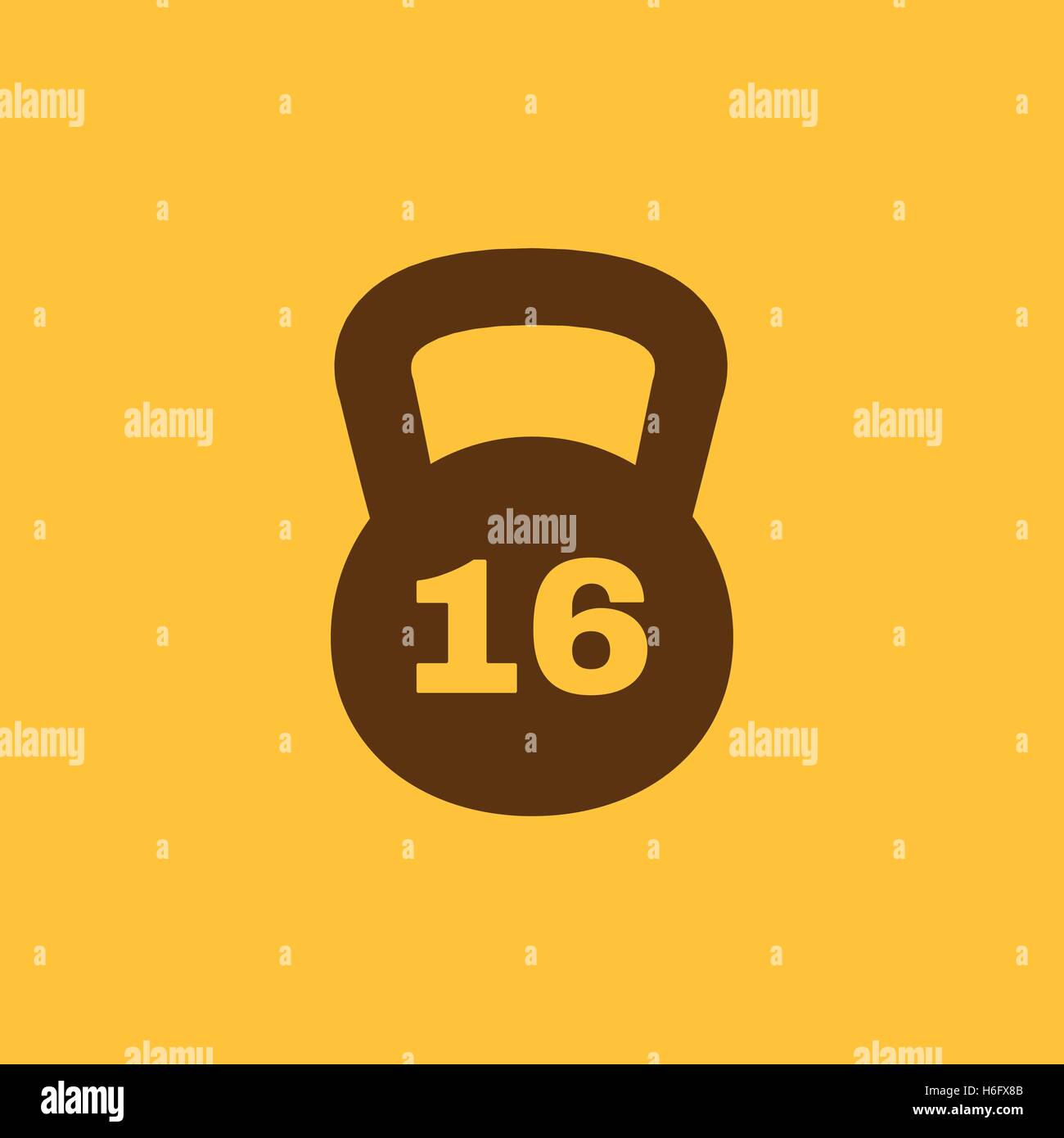 The dumbbell icon. Weight symbol. Flat illustration Stock Vector Image ...