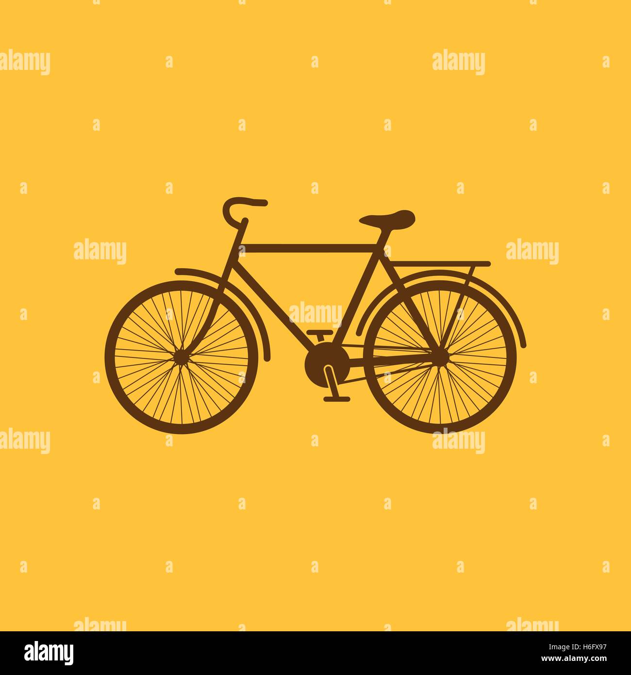 The bike icon. Bicycle symbol. Flat illustration Stock Vector Image ...