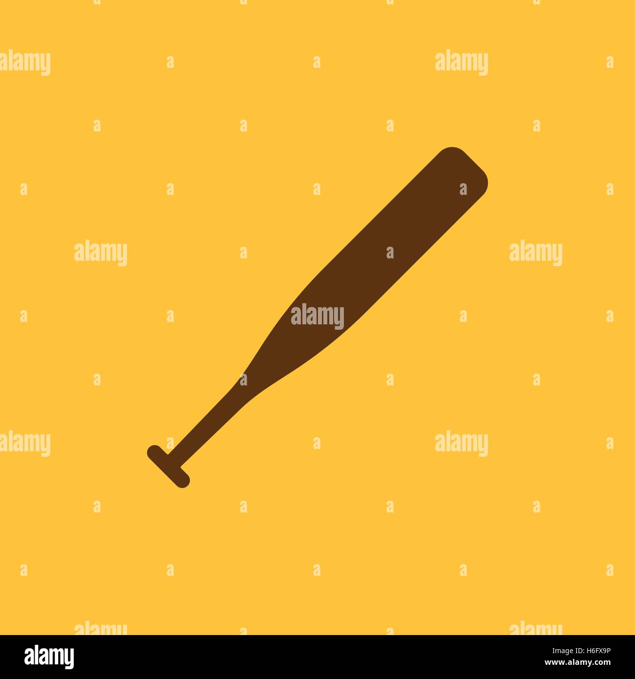 The baseball icon. Game symbol. Flat illustration Stock Vector Image ...