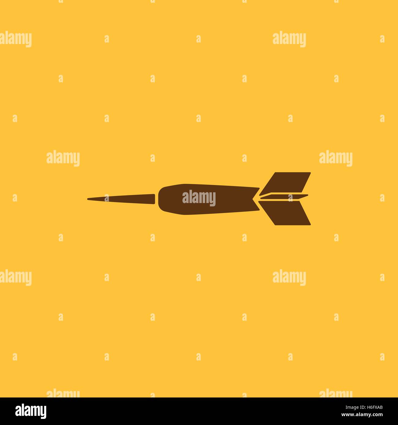 The dart icon. Game symbol. Flat illustration Stock Vector Image & Art ...