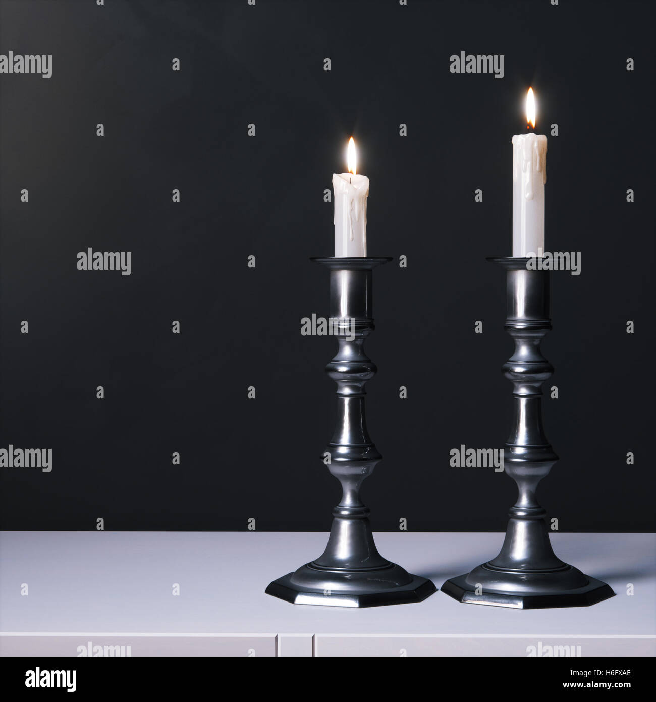 Silver candelabras hi-res stock photography and images - Alamy