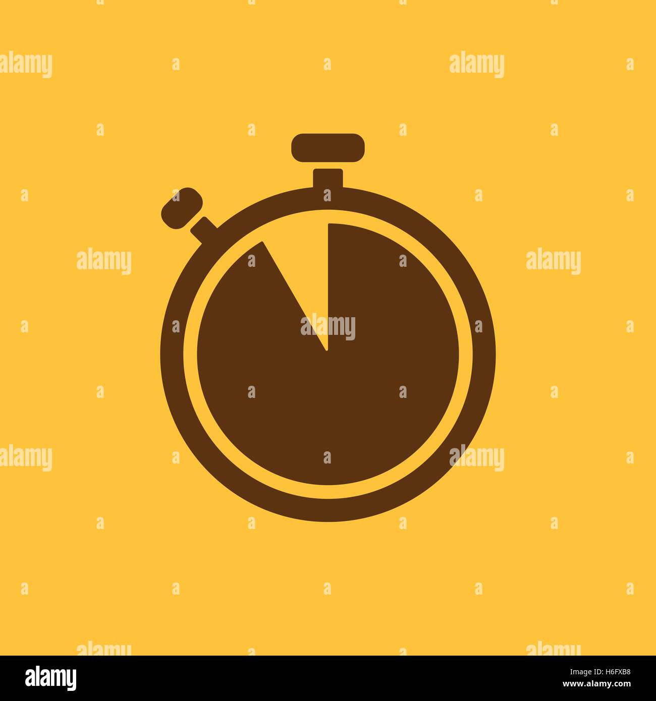 The stopwatch icon. Countdown symbol. Flat illustration Stock Vector ...