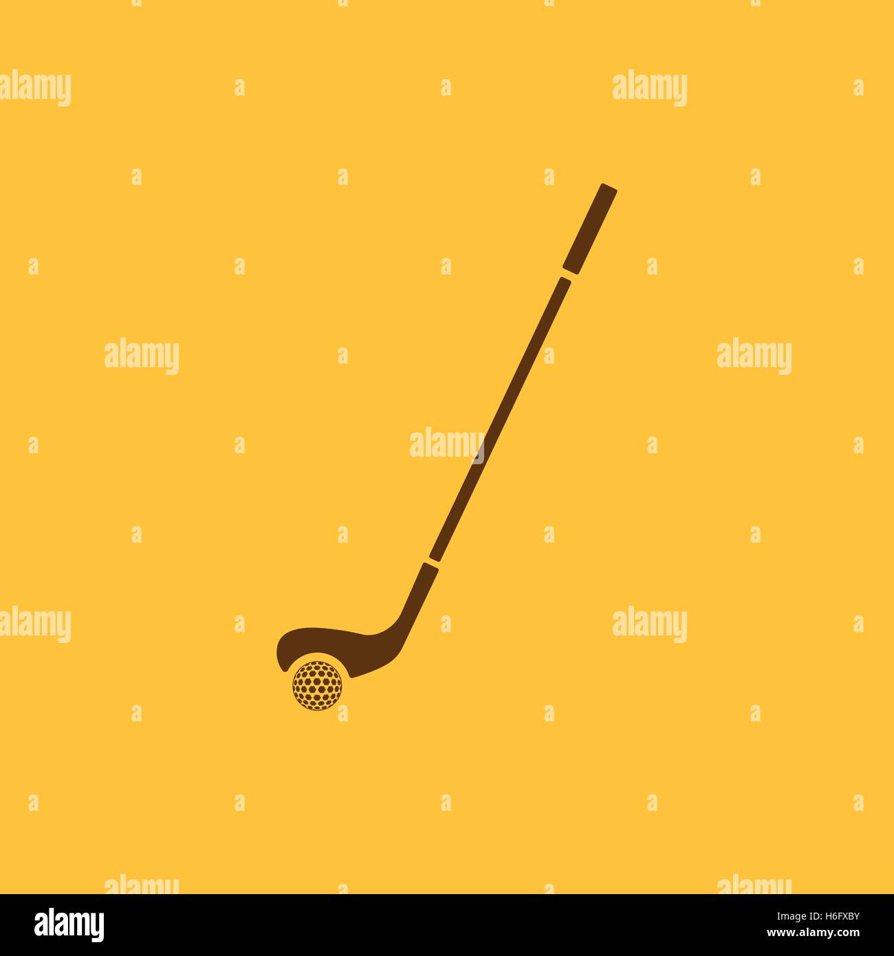 Golf icon. Game symbol. Flat illustration Stock Vector Image & Art - Alamy