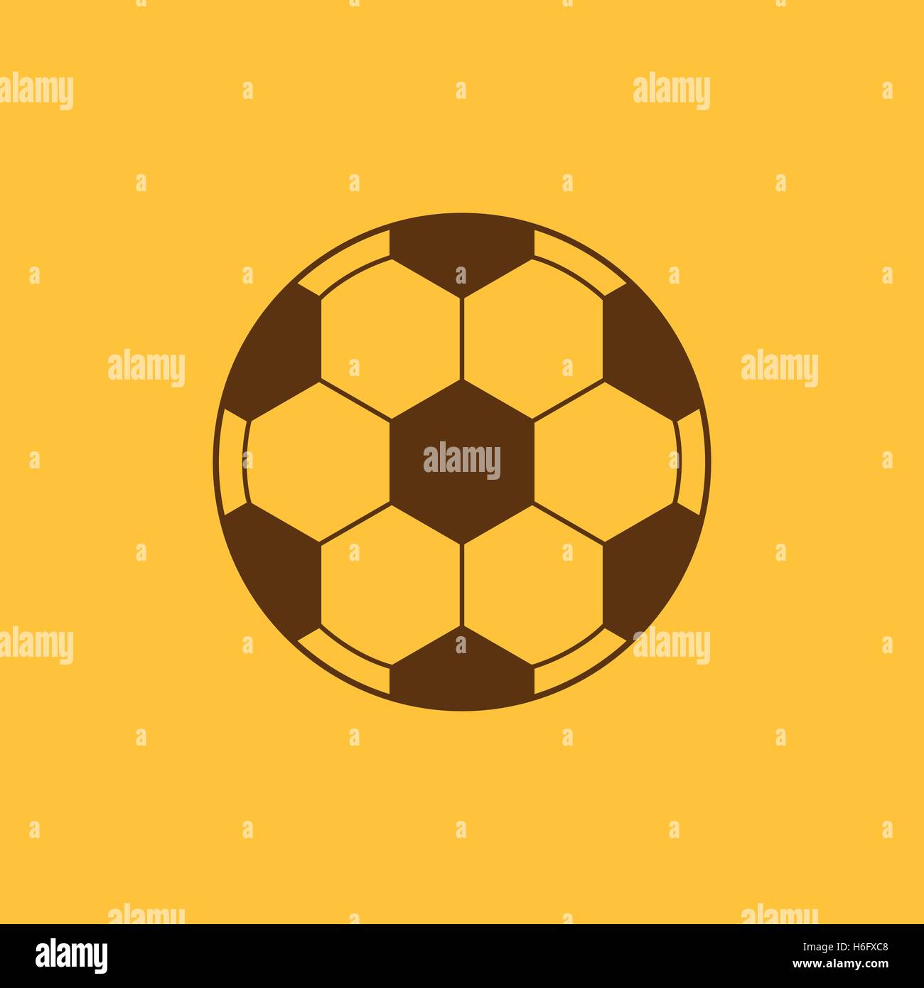The football icon. Soccer symbol. Flat illustration Stock Vector Image ...