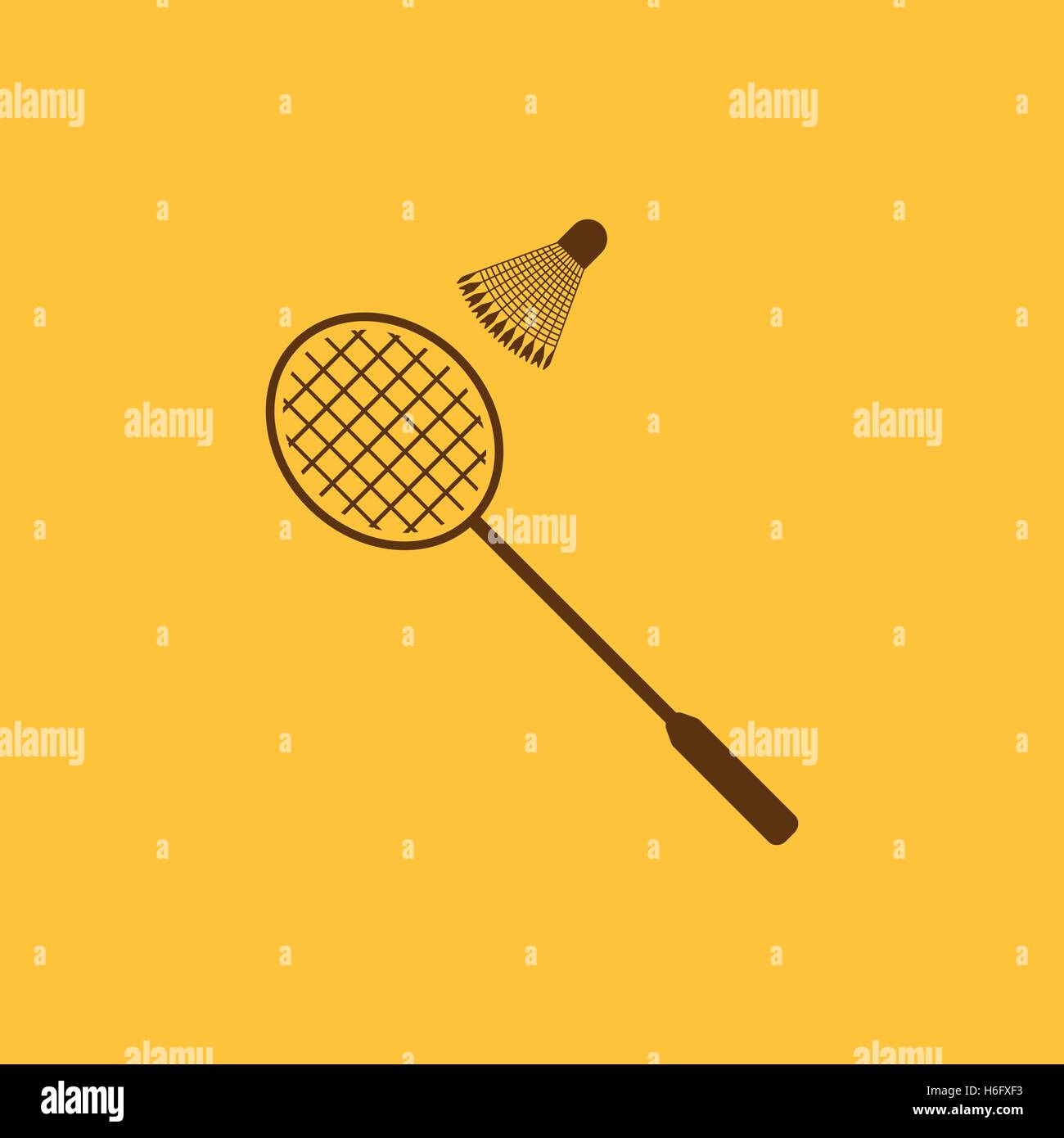 The badminton icon. Sport symbol. Flat illustration Stock Vector Image ... The badminton icon. Sport symbol. Flat illustration Stock Vector Image ...