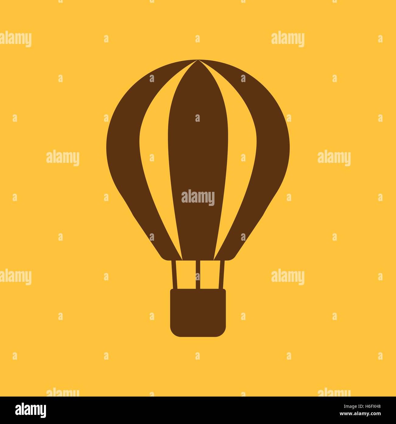 The air balloon icon. Aerostat symbol. Flat Vector illustration Stock ...